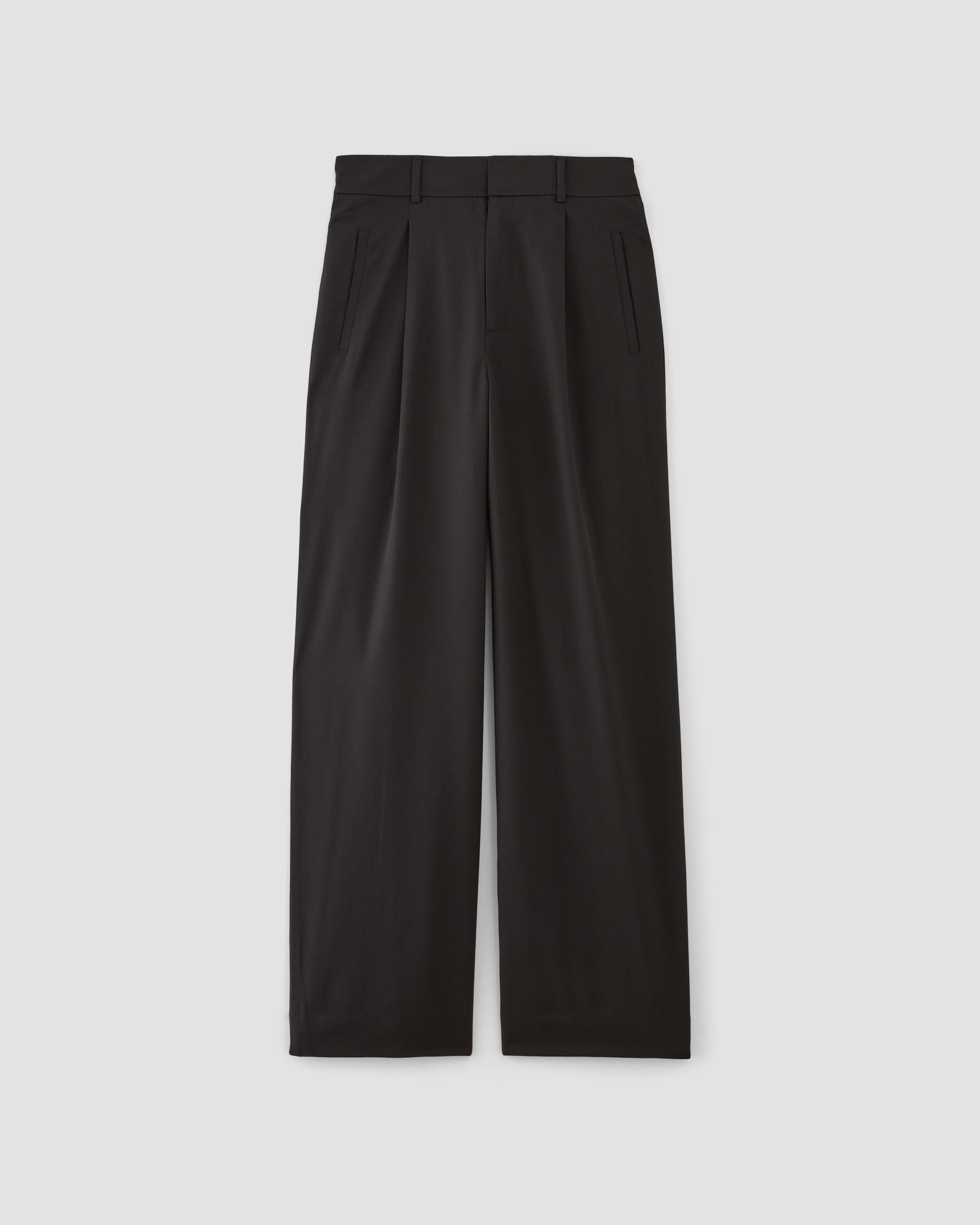 The Italian Wool Way-High® Drape Pant Black – Everlane