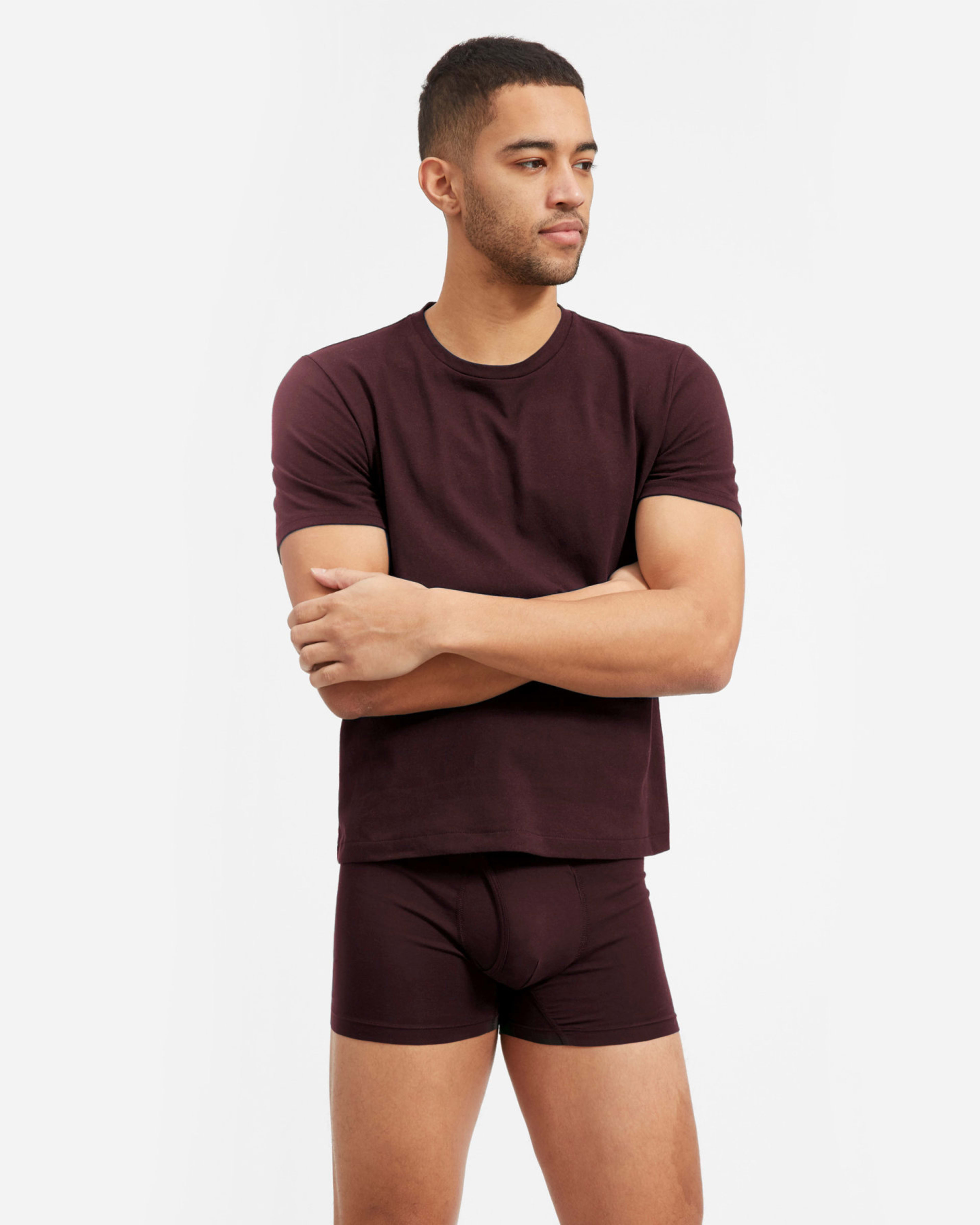 The Supima® Boxer Brief | Uniform Dark Burgundy – Everlane