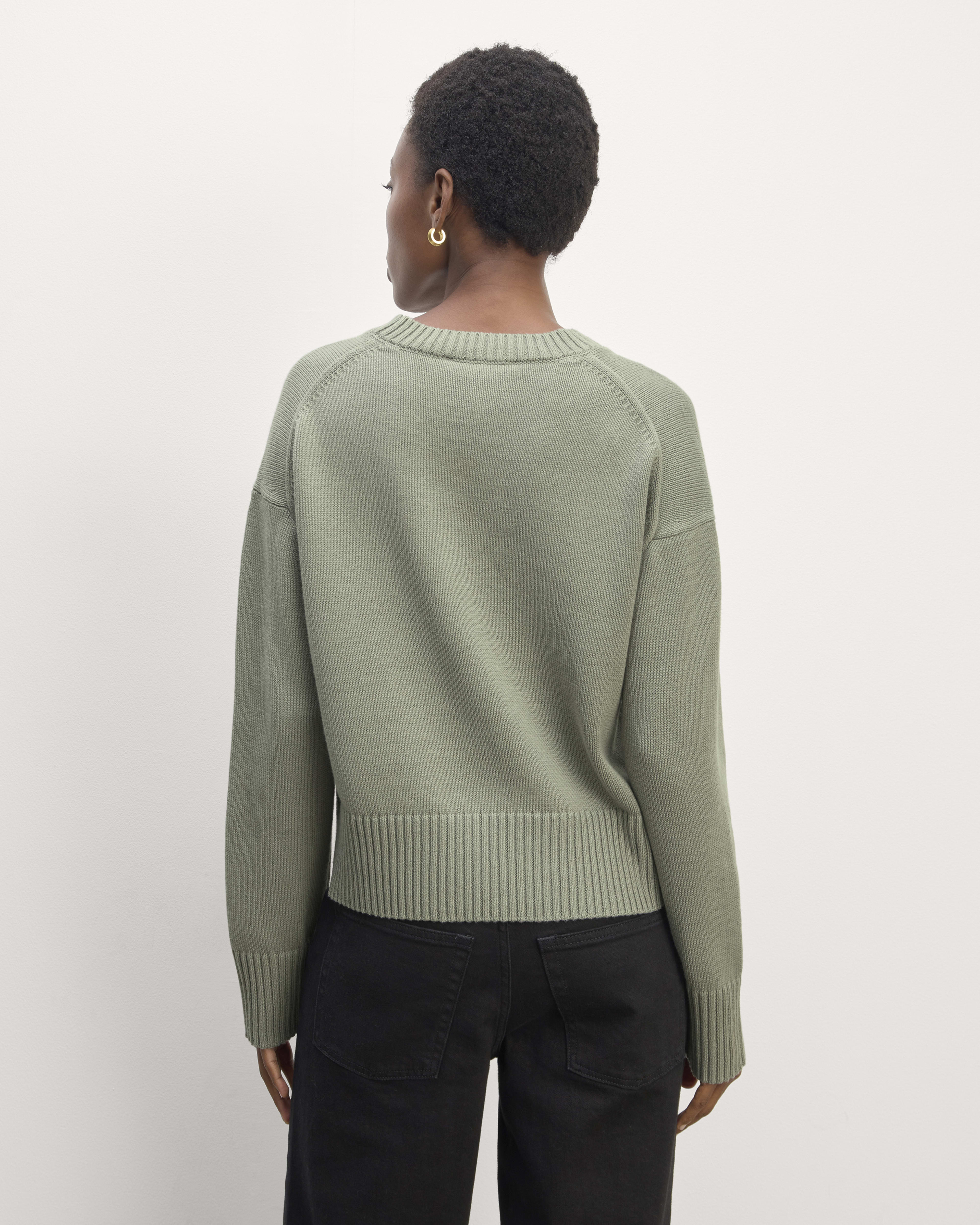 The Boxy Sweater in Everyday Cotton | Sage Green – Everlane