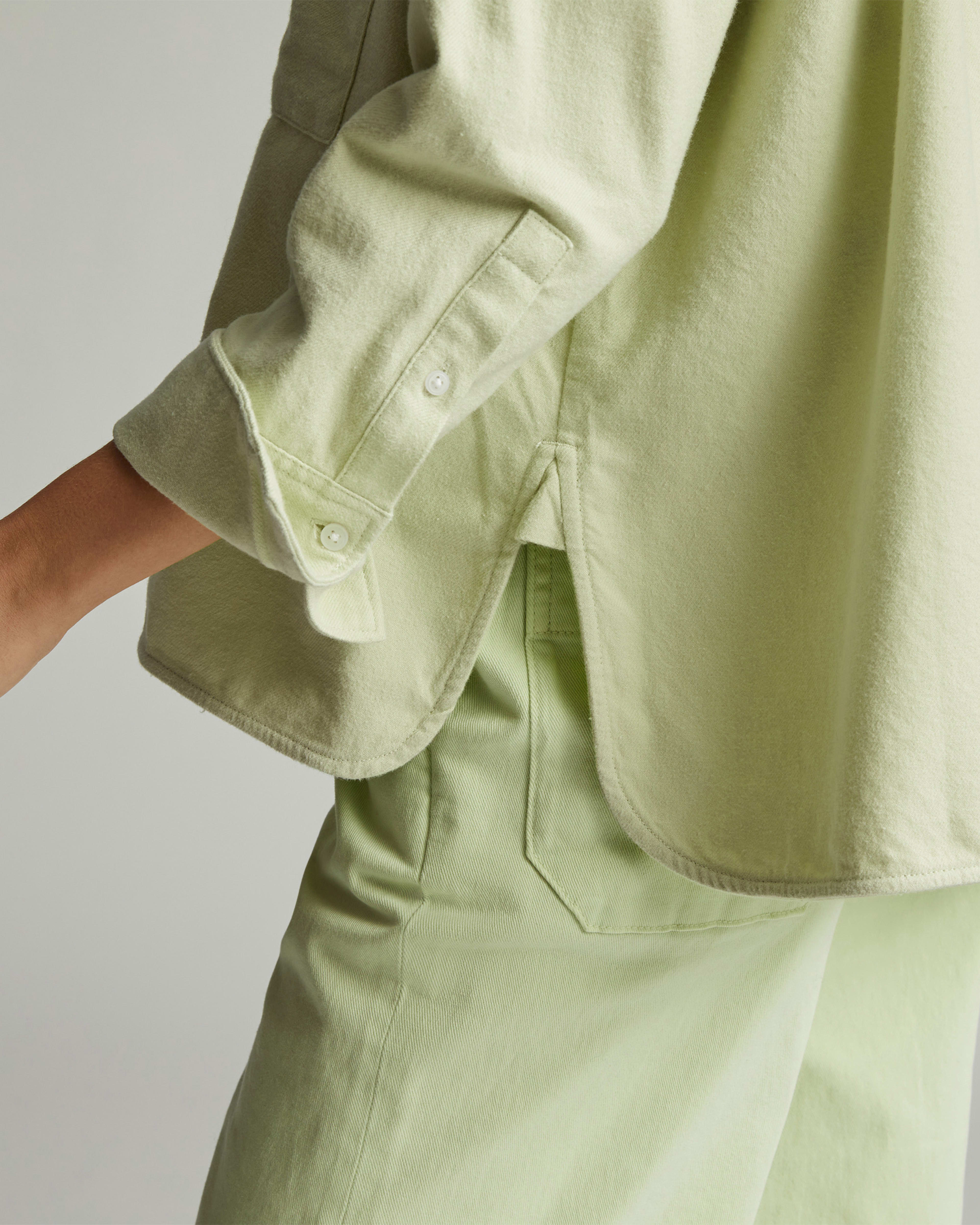 The Boxy Flannel Seafoam Green – Everlane