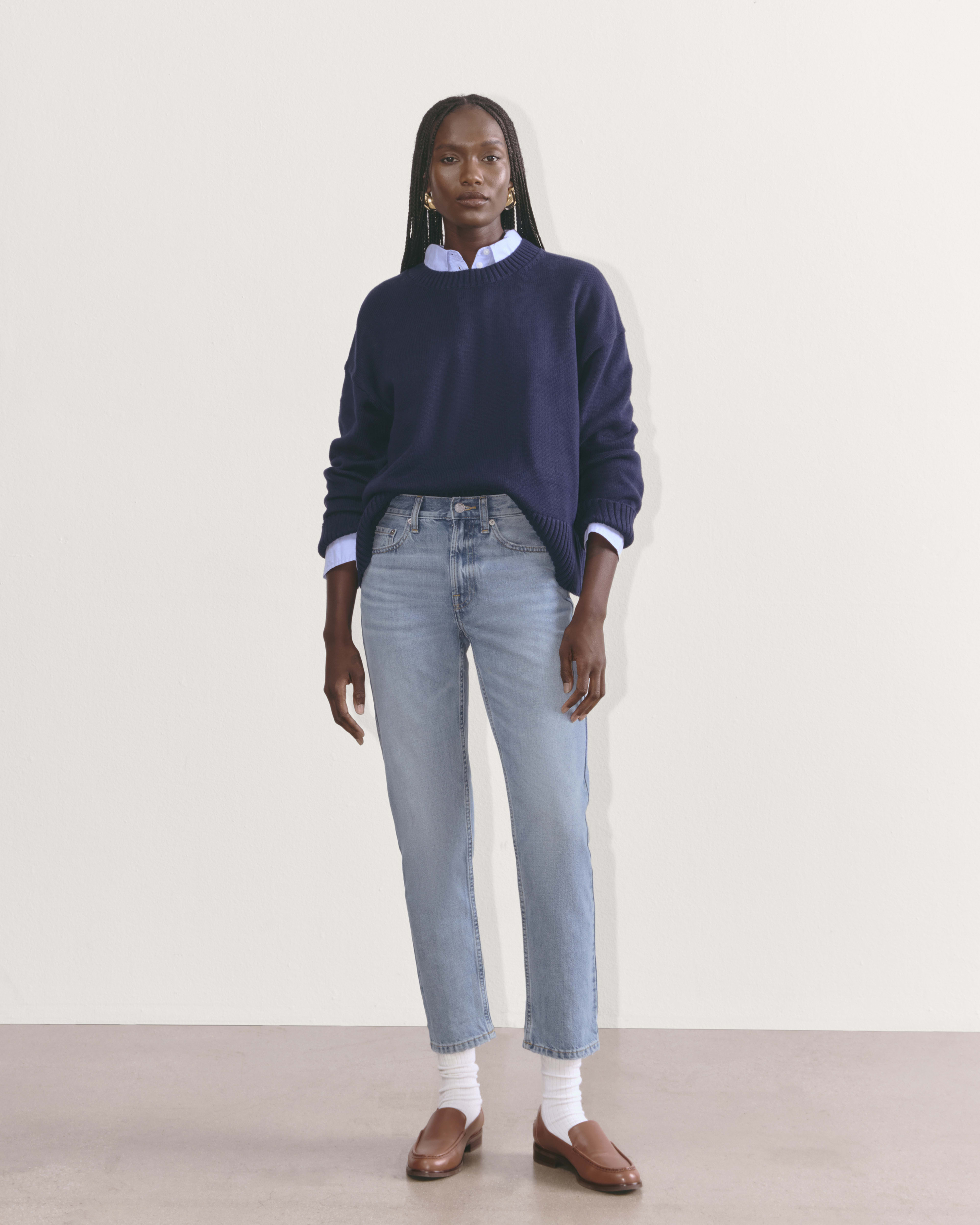 The Super-Soft Relaxed Jean | Weathered Blue – Everlane