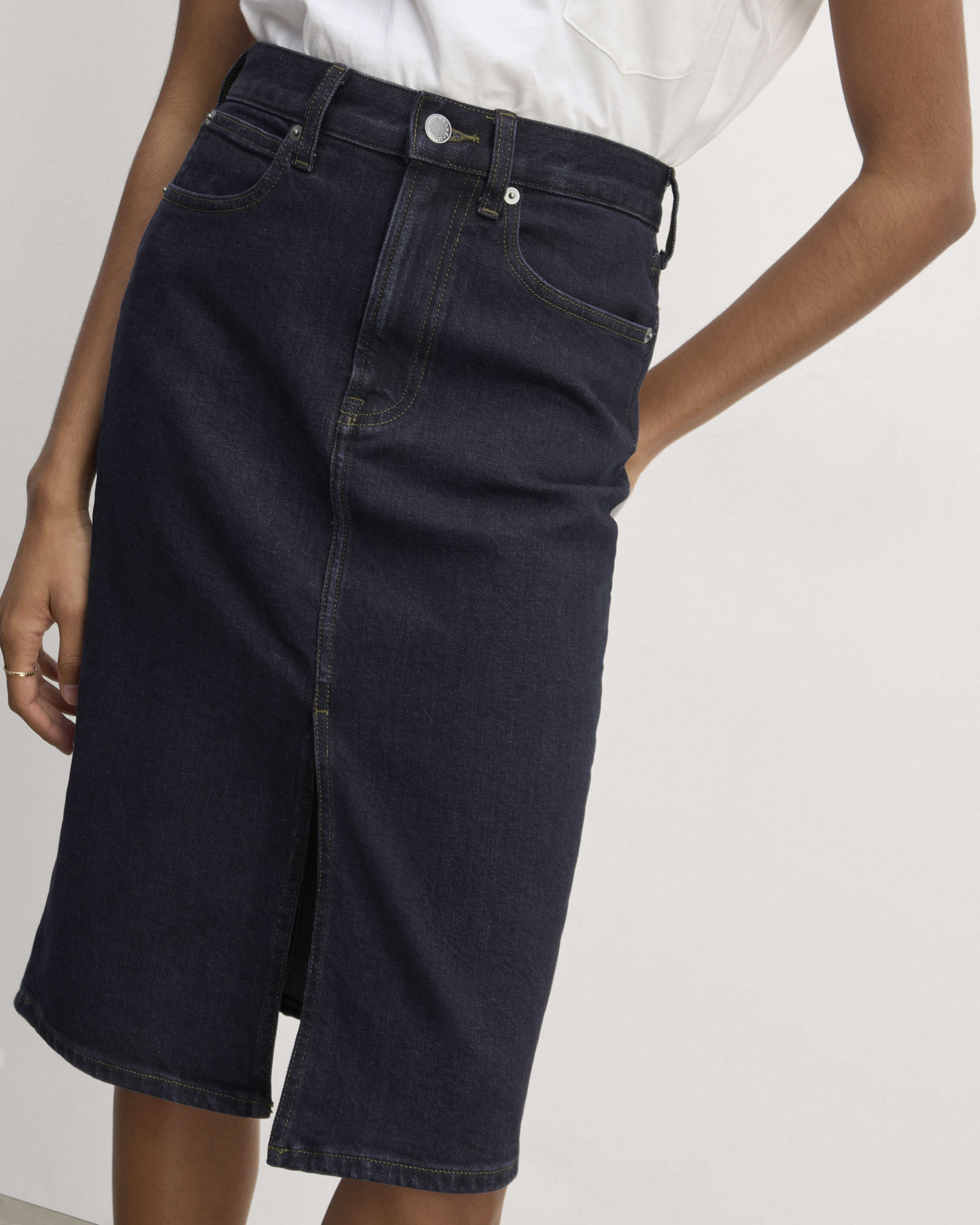 The Mid-Way Skirt | Deep Rinse – Everlane