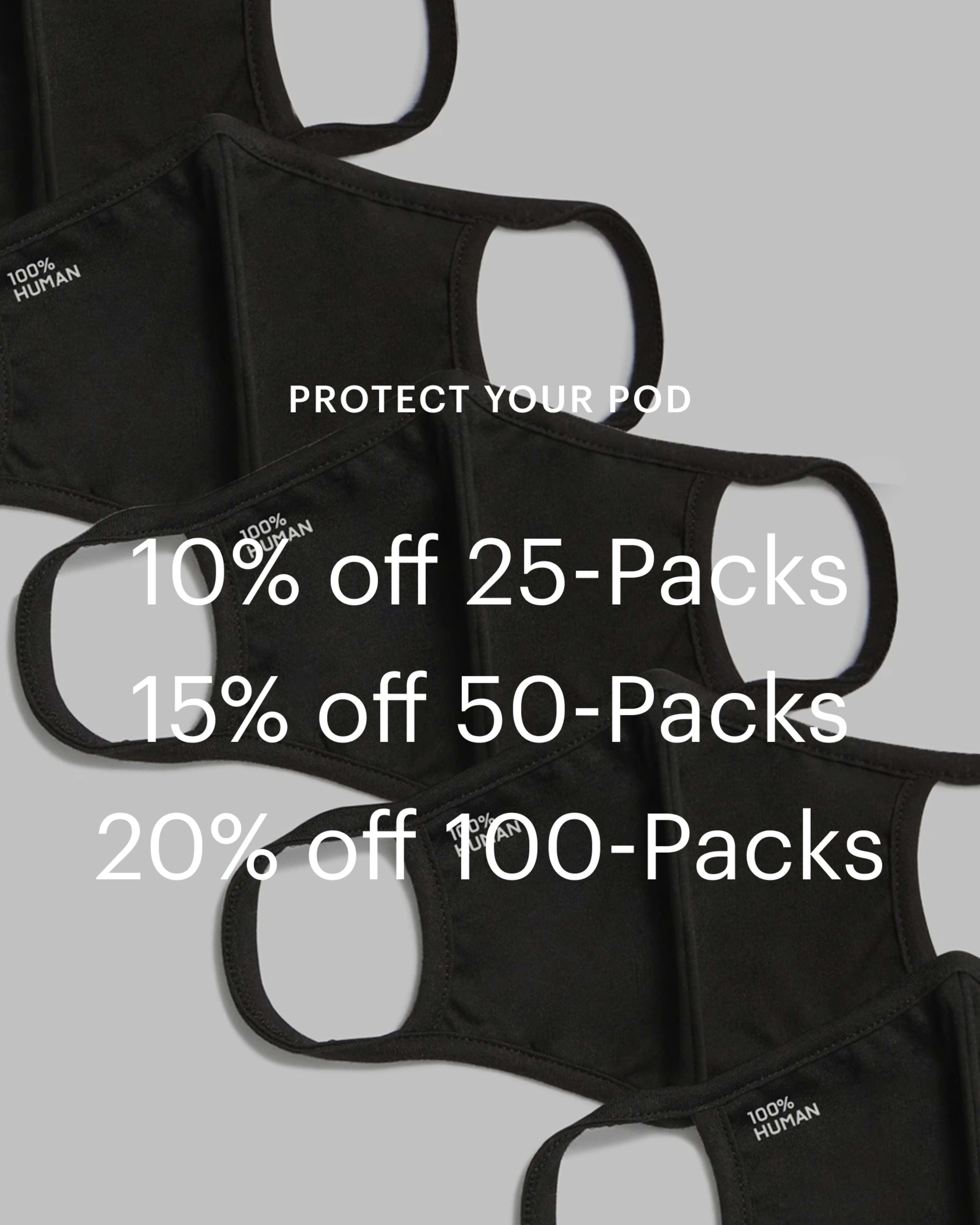 The 100% Human Face Mask 5-Pack Black – Everlane