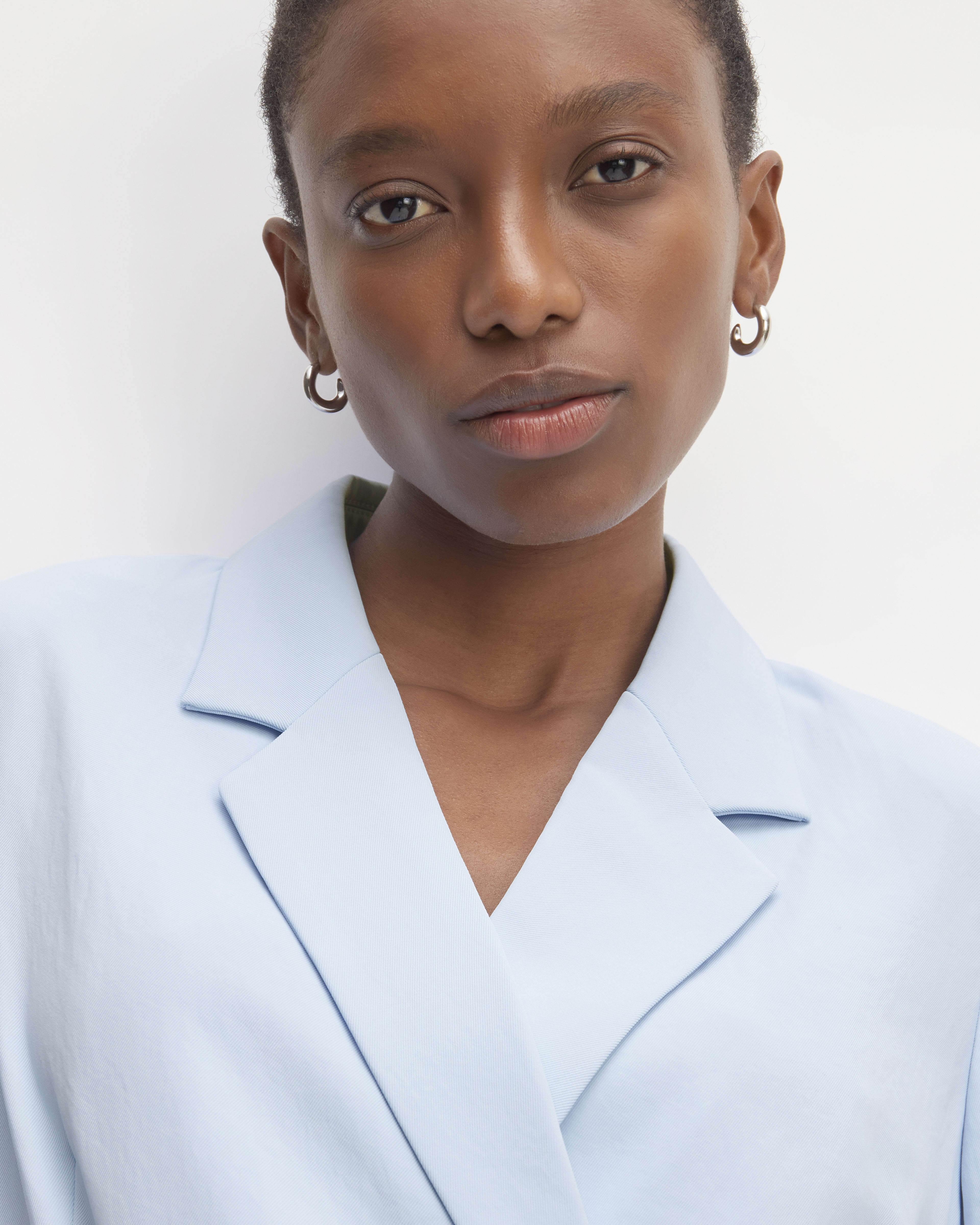 The Drapey Blazer | Chambray Blue – Everlane