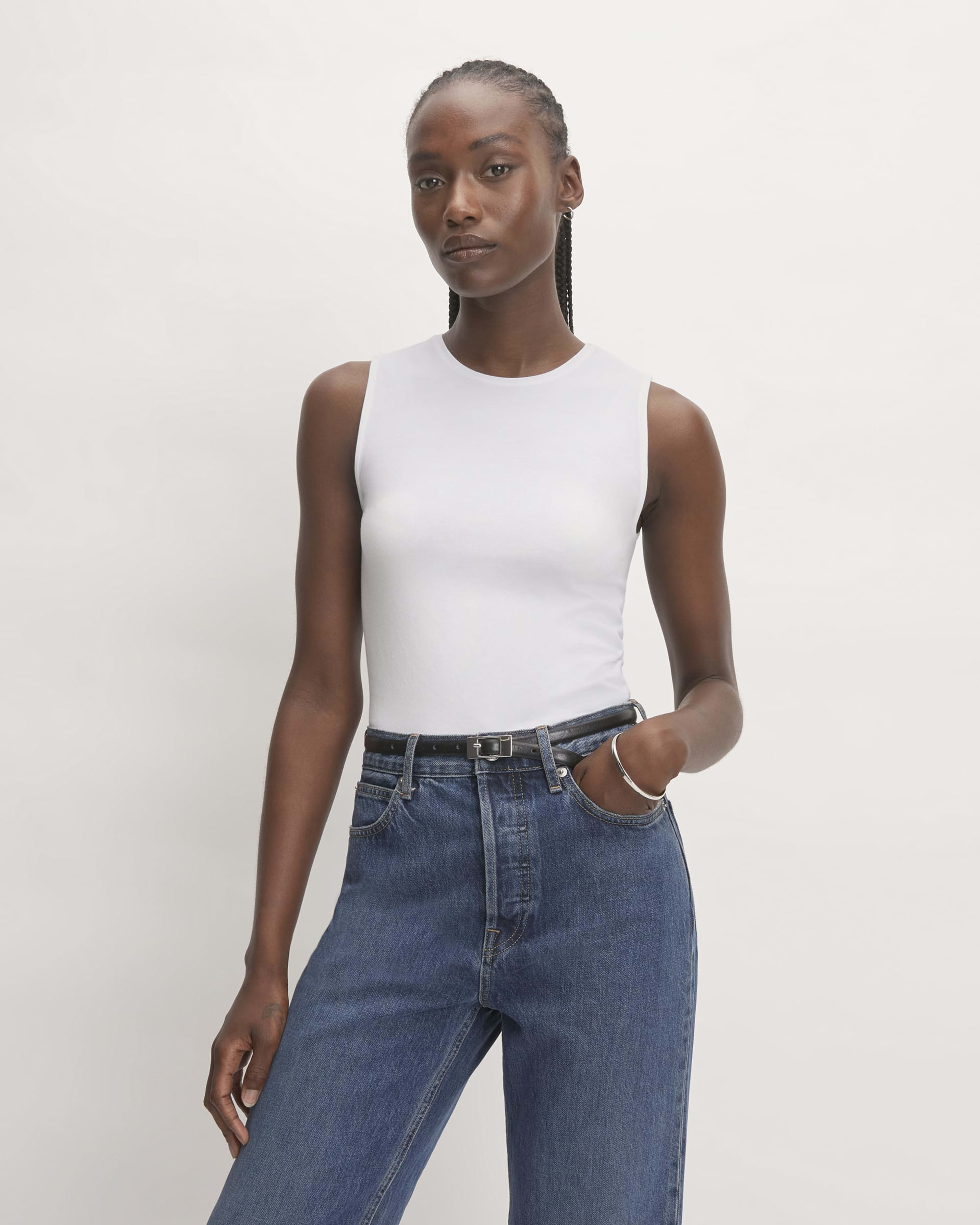The Supima® Form Tank | White – Everlane