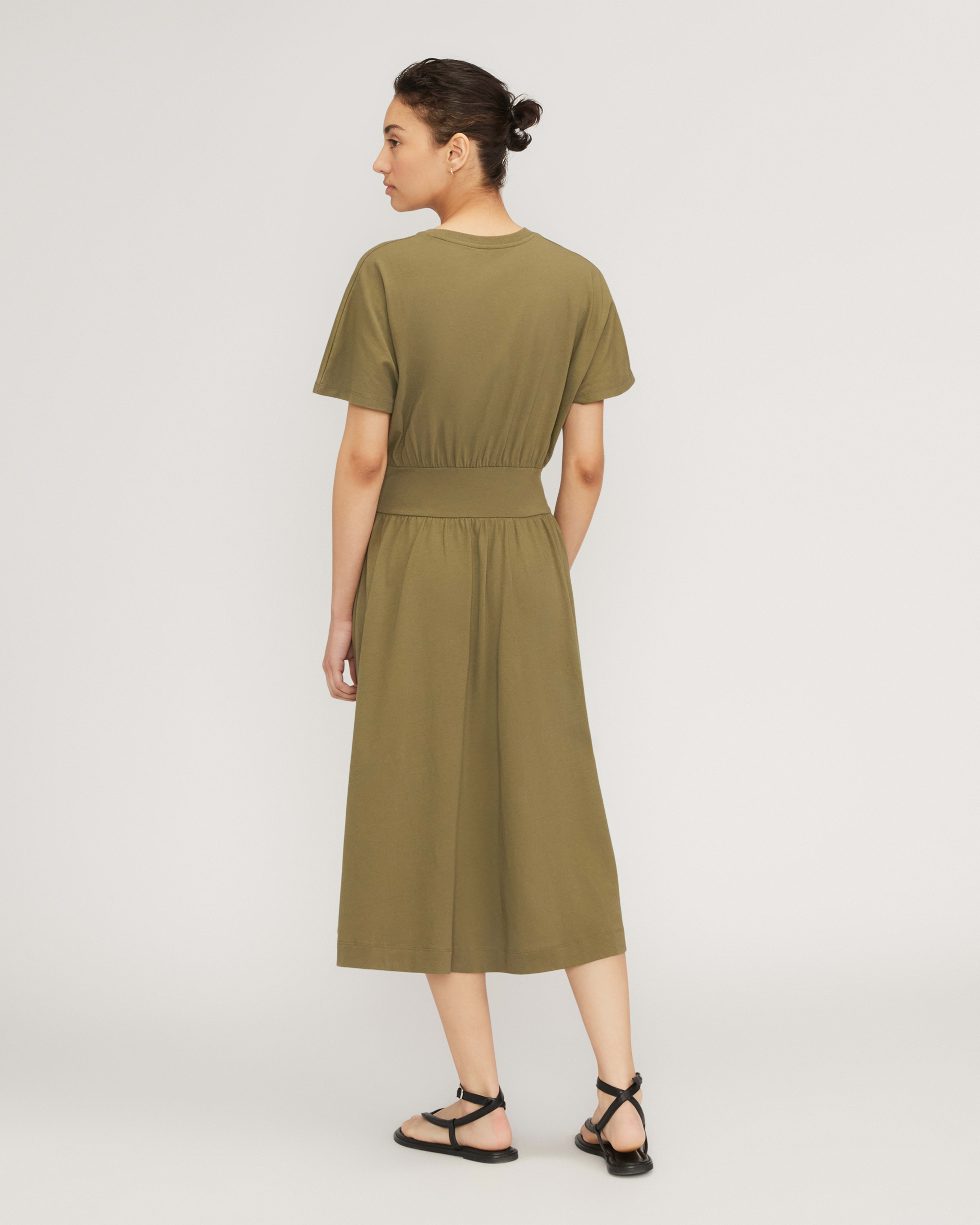 The Organic Cotton Waisted Dress | Kalamata – Everlane