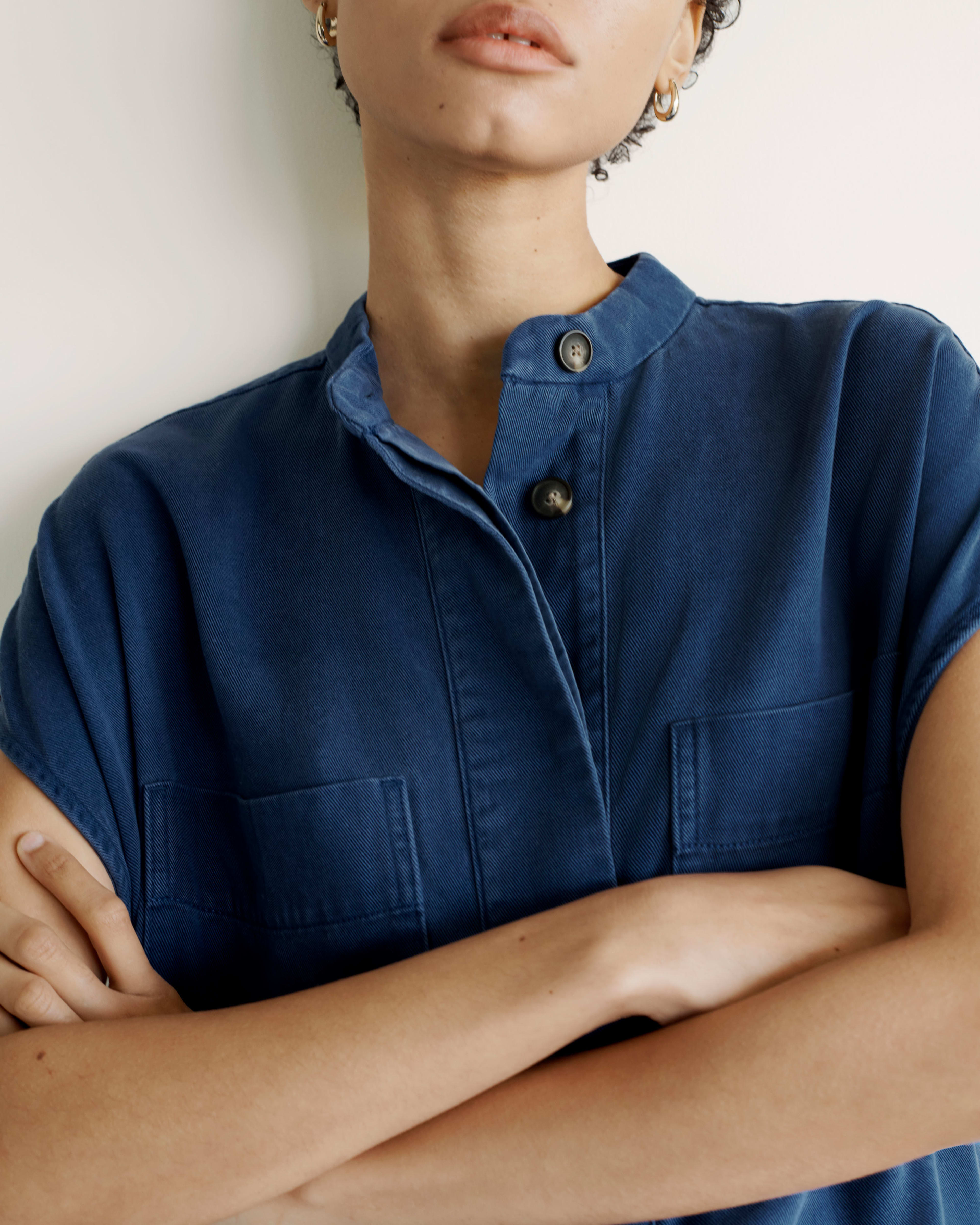The TENCEL™ Easy Workwear Dress | Bellwether Blue – Everlane