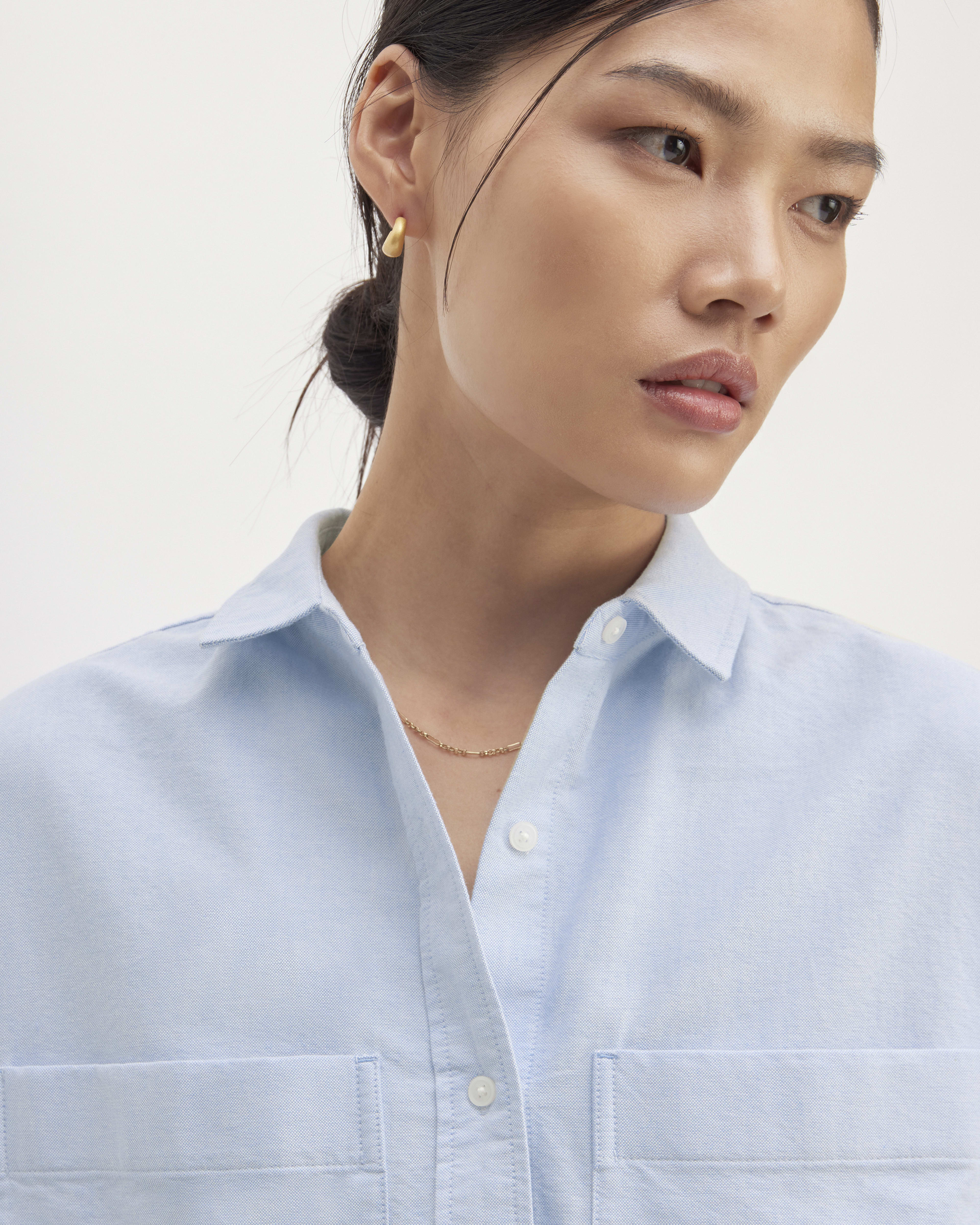 The Boxy Oxford | Light Blue – Everlane