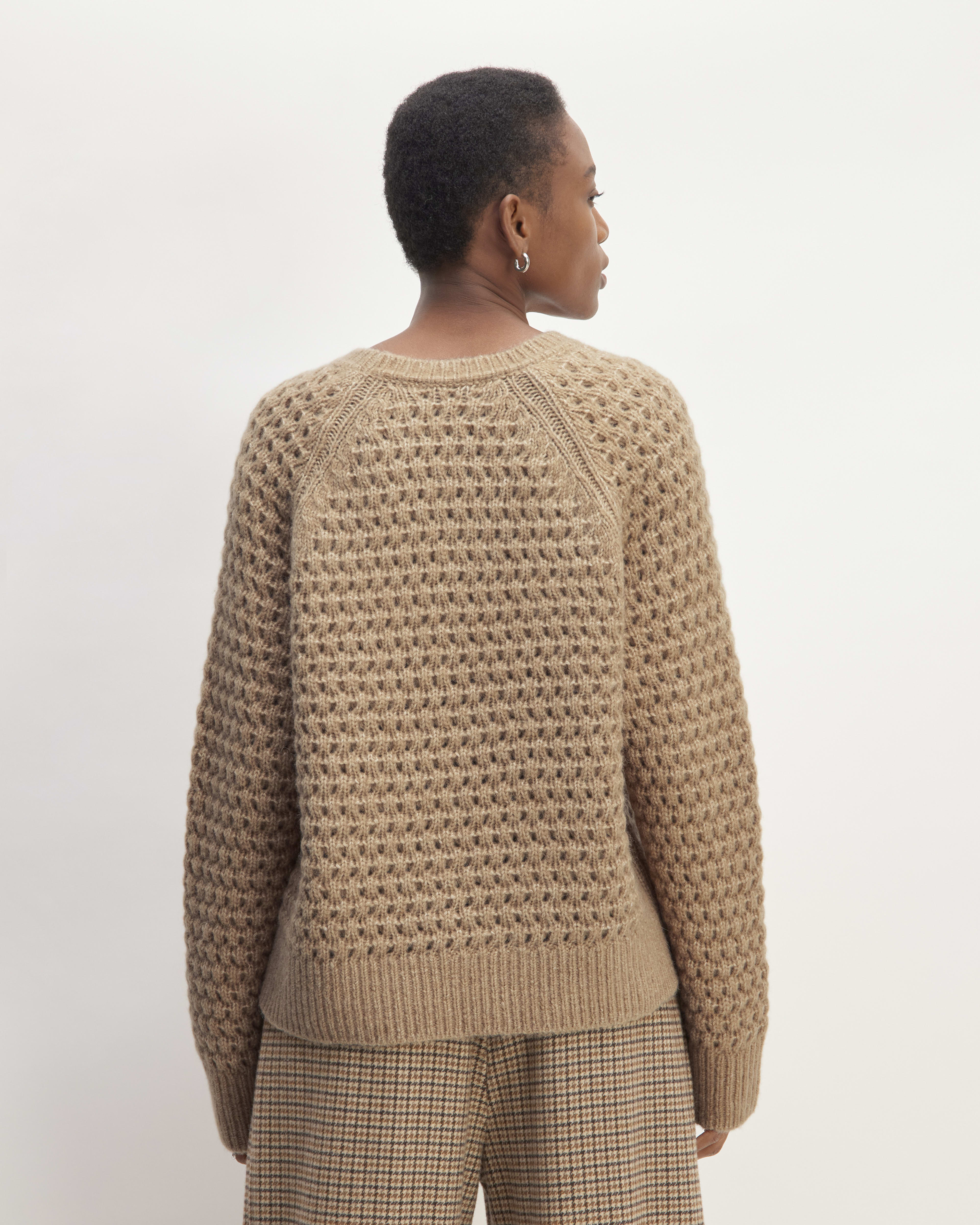 The Cloud Oversized Textured Crew | Tiger's Eye – Everlane