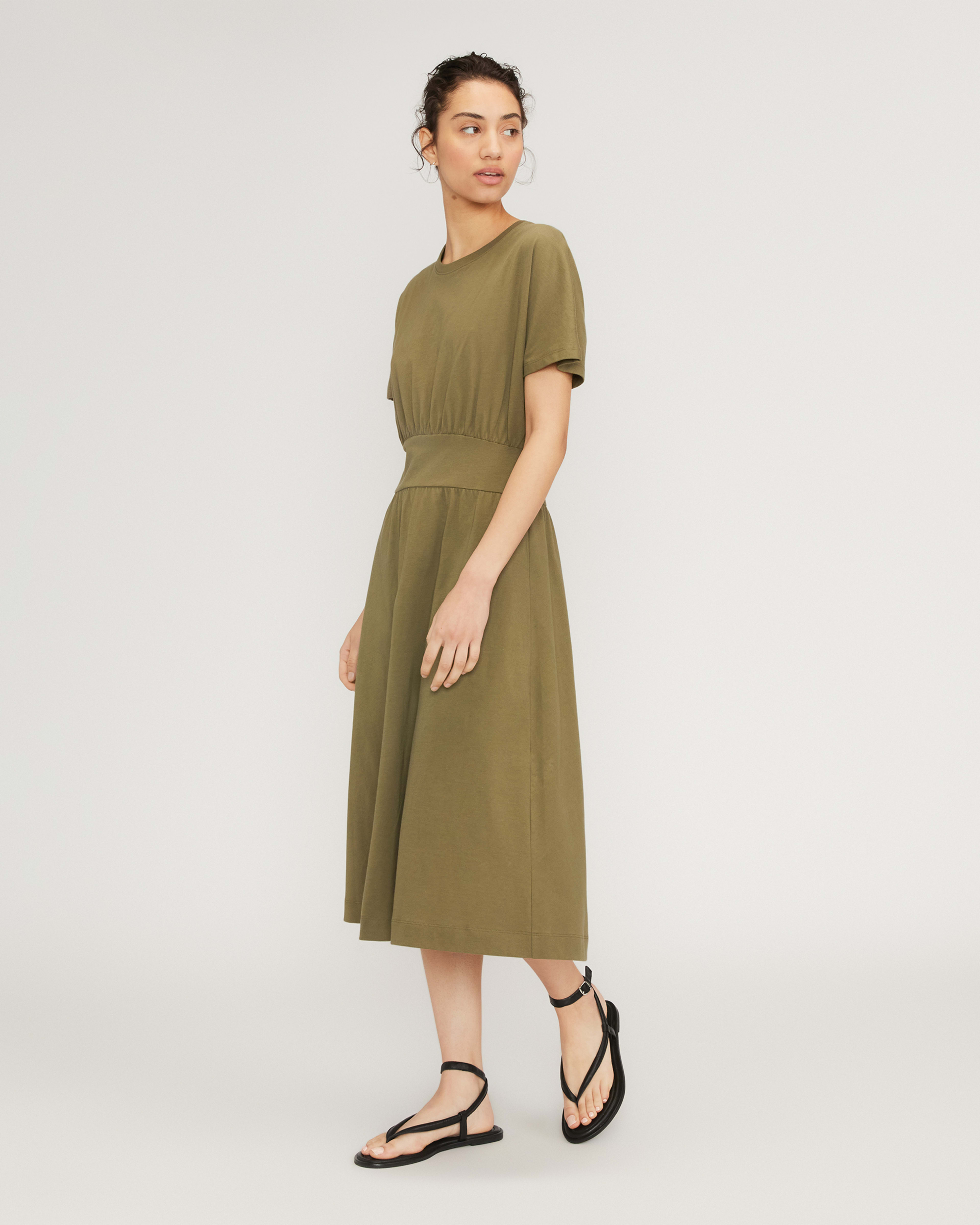 The Organic Cotton Waisted Dress | Kalamata – Everlane