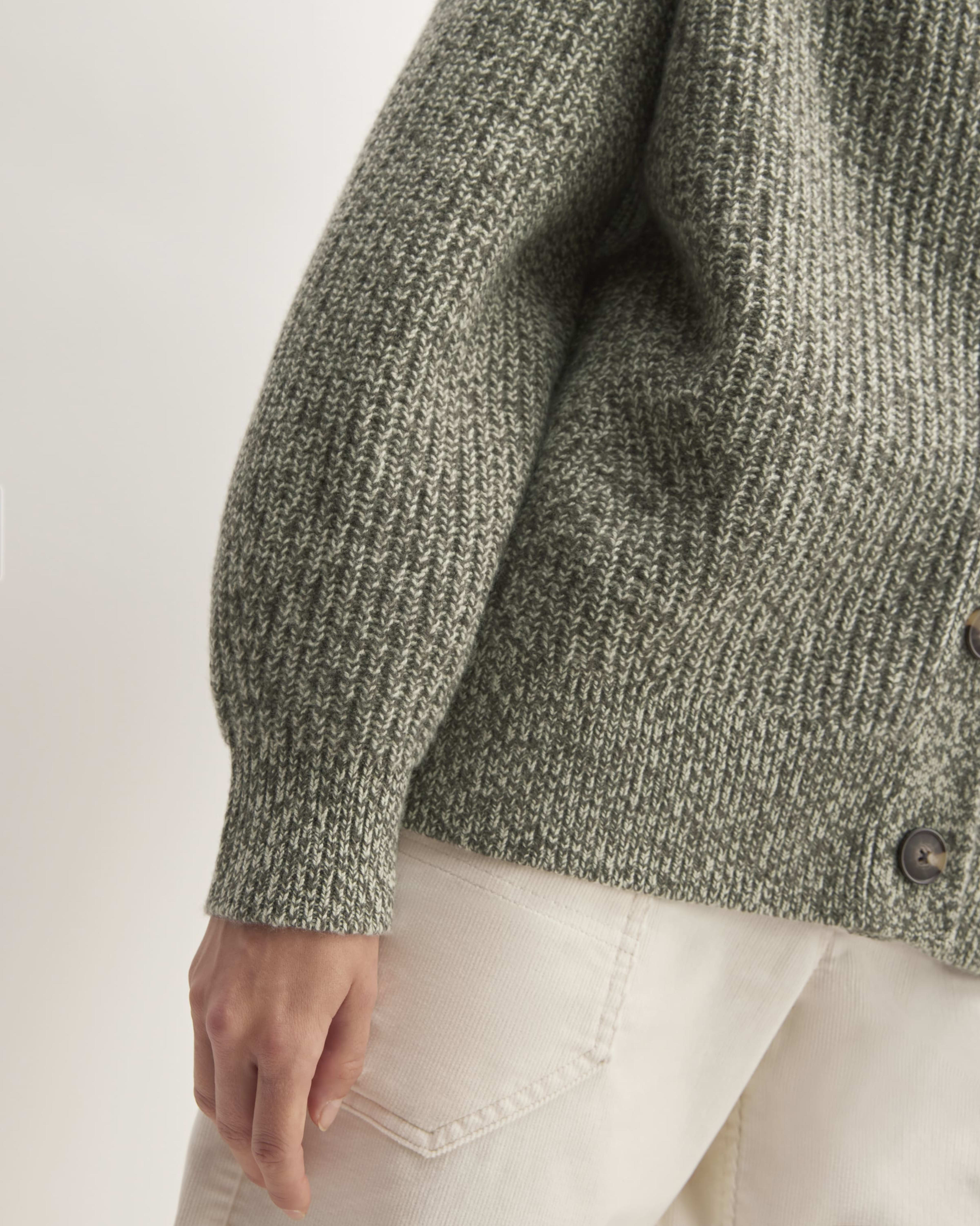 The Felted Merino Cardigan Seafoam Green / Kambaba Twist – Everlane