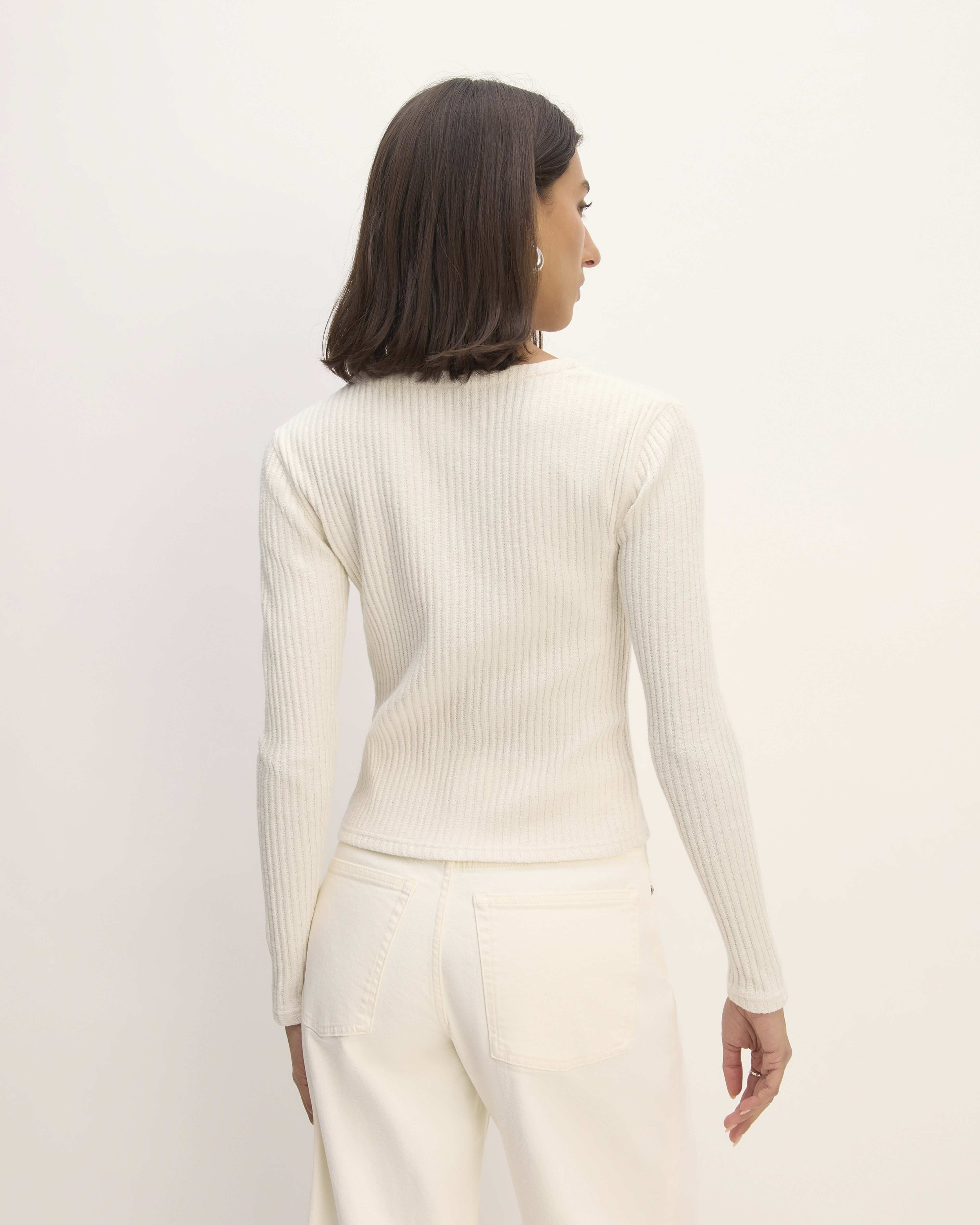 The Cozy-Rib Cardigan Bone – Everlane