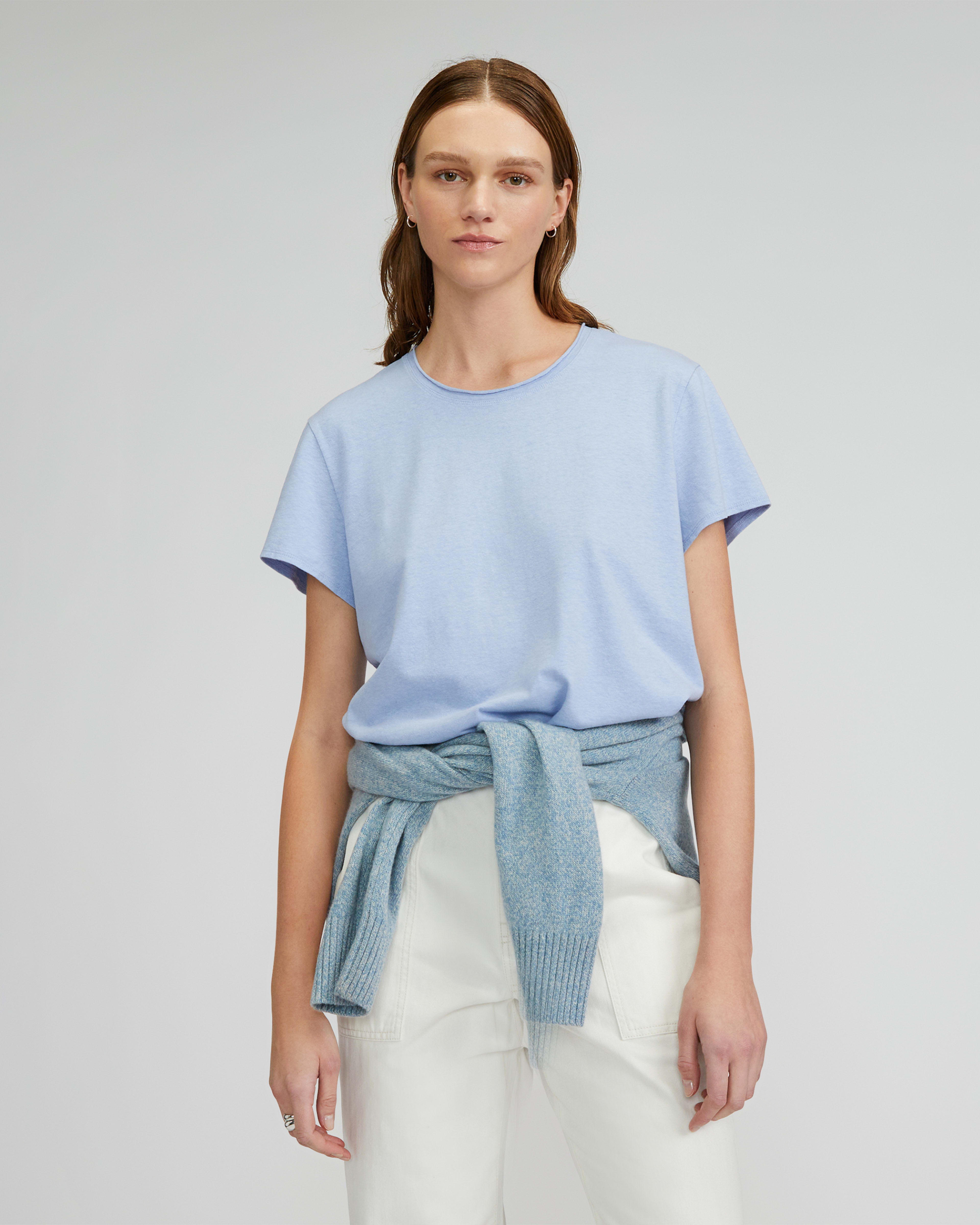The Relaxed Hemp Tee Periwinkle – Everlane