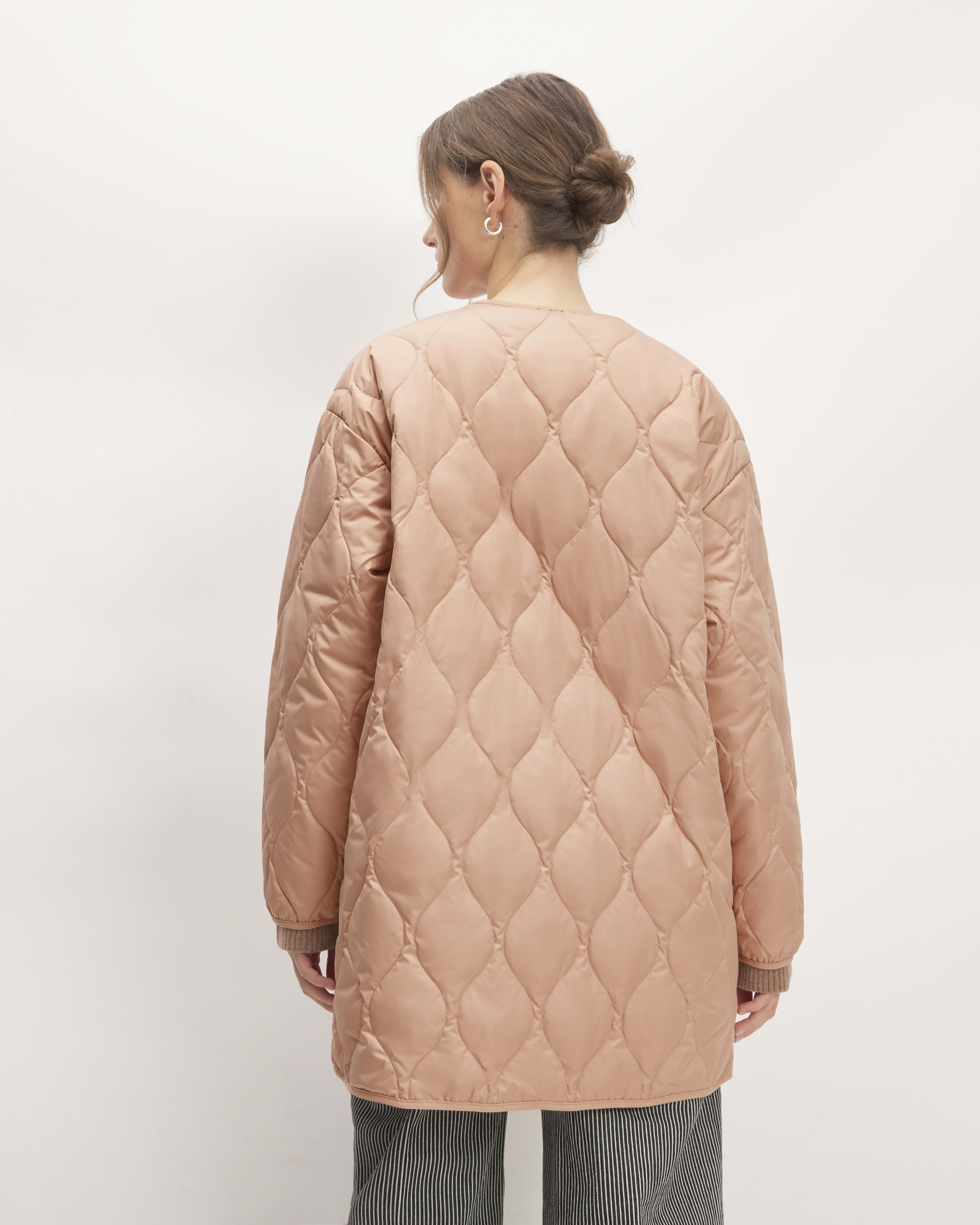 The ReNew Quilted Mid-Length Liner Blush Pink – Everlane