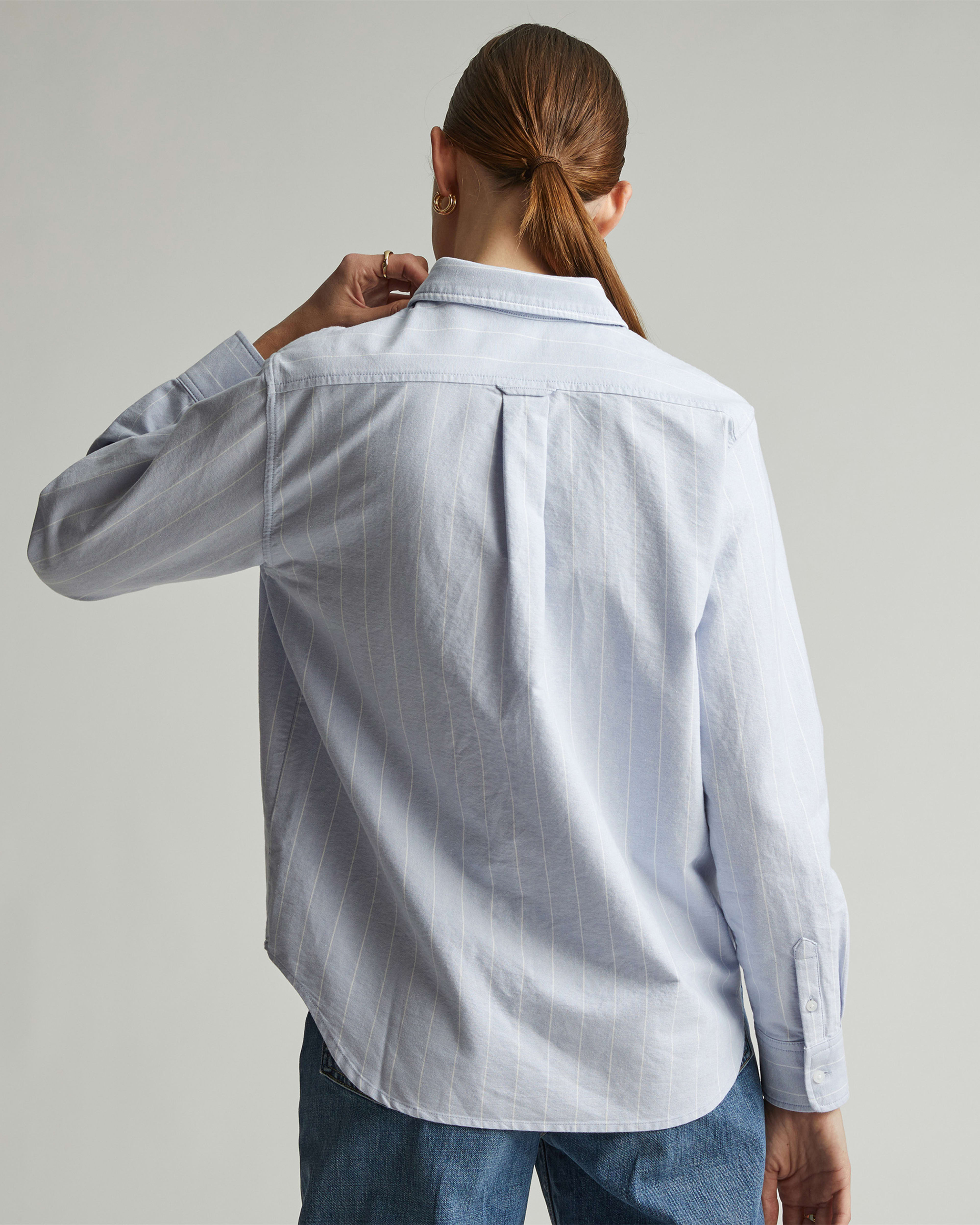 The Relaxed Oxford Shirt Periwinkle / White – Everlane