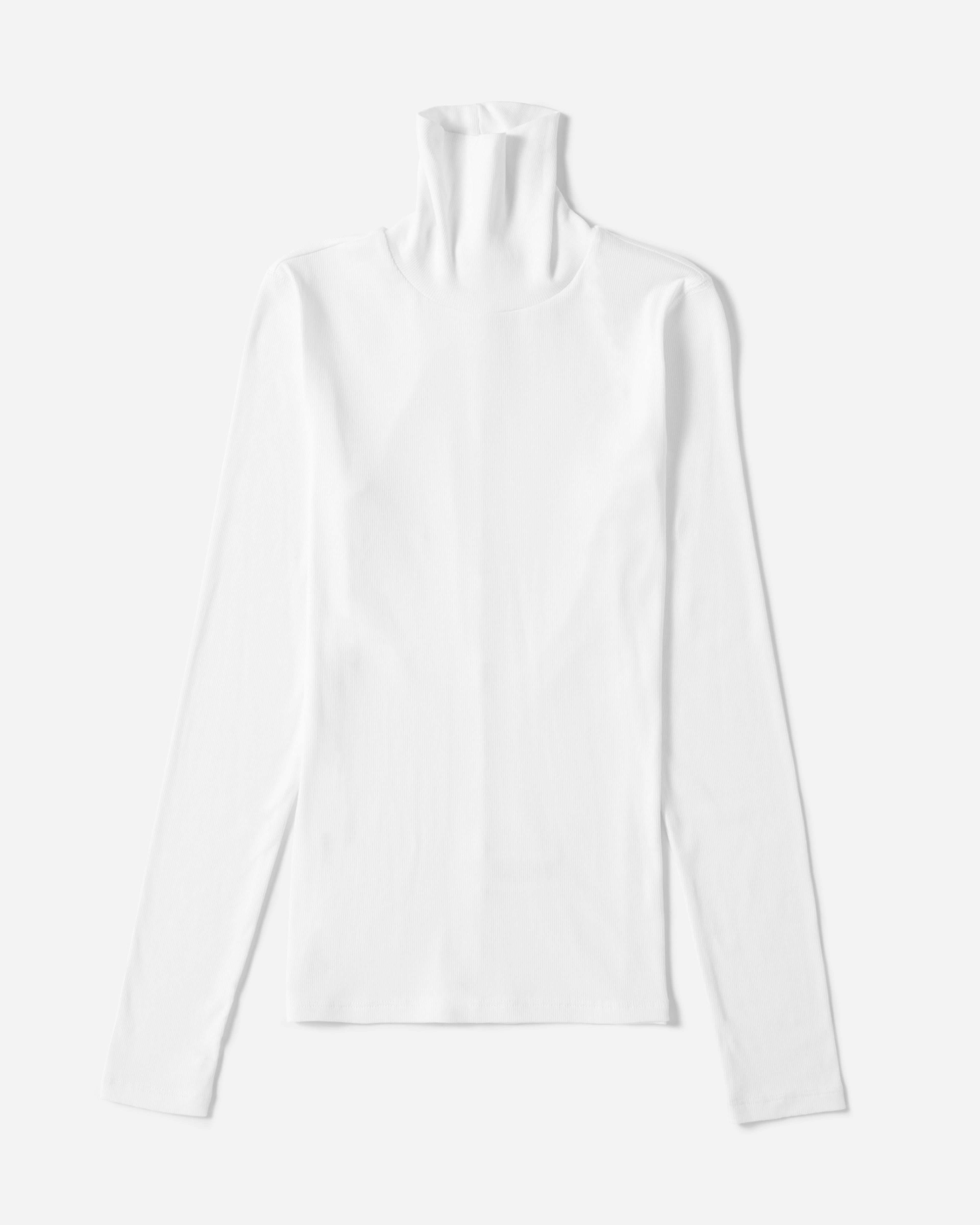 The Luxe Micro-Rib Turtleneck White – Everlane