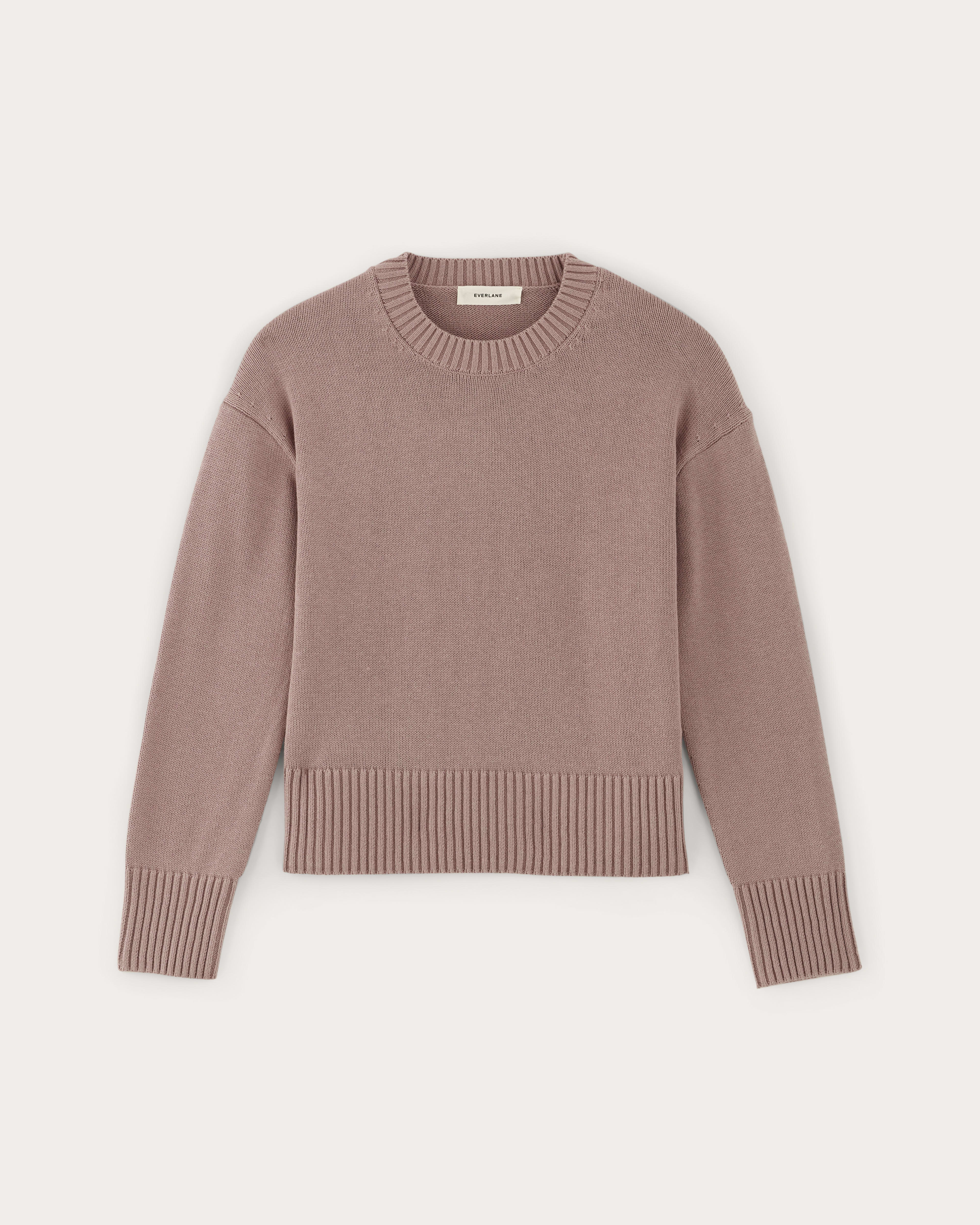 The Boxy Sweater in Everyday Cotton Dusty Rose – Everlane