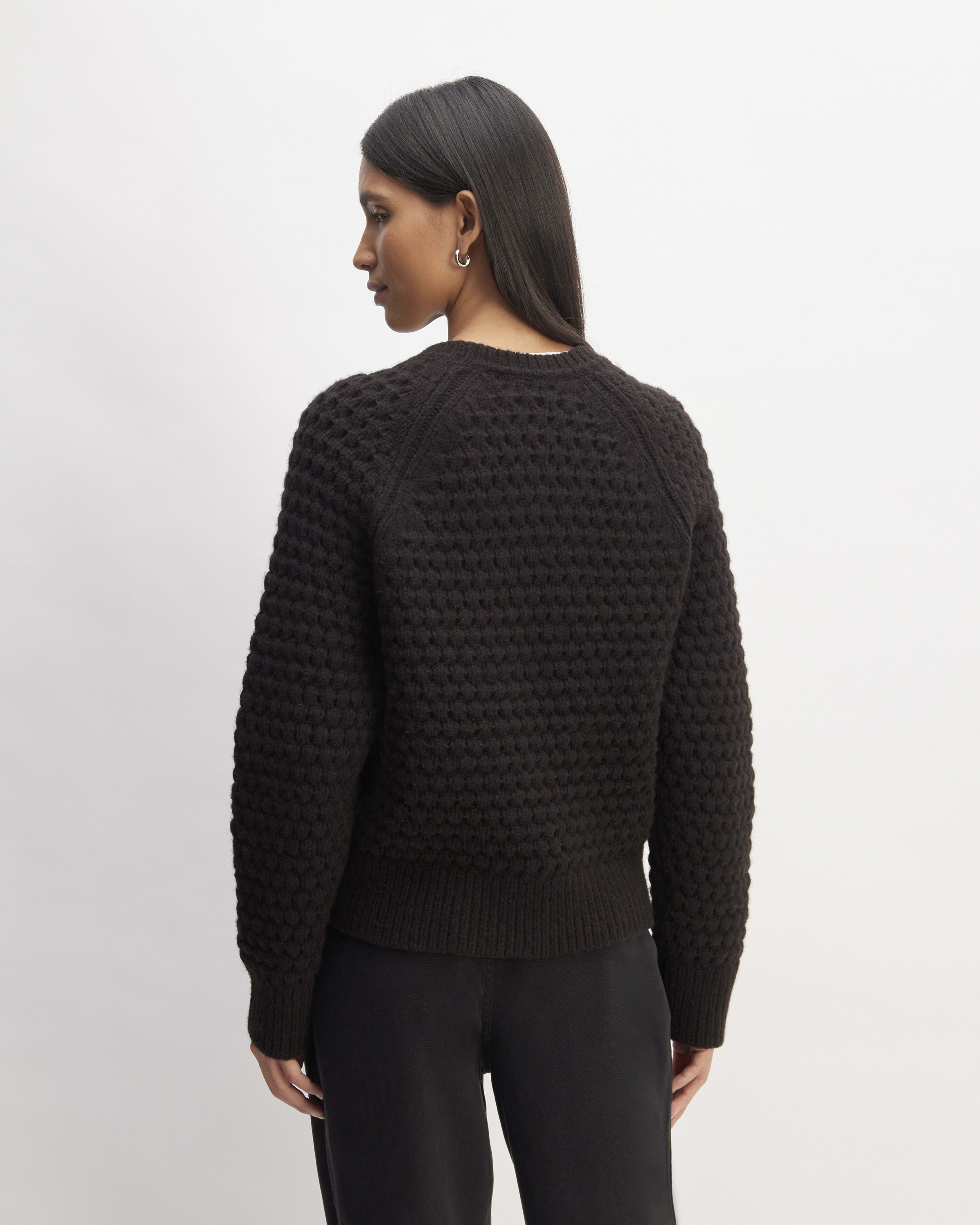 The Cloud Oversized Textured Crew Black – Everlane