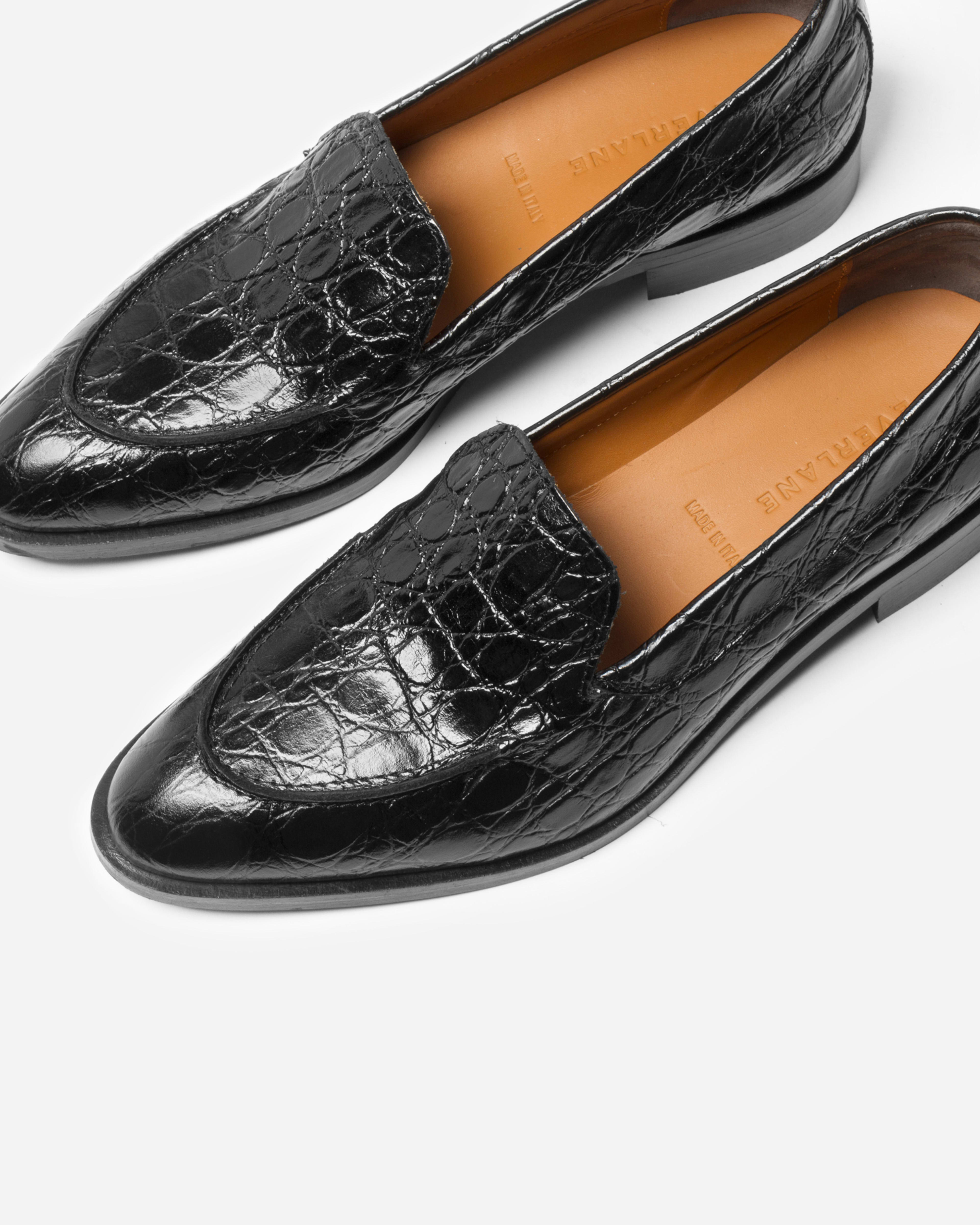 The Modern Croc Loafer Black Crocodile – Everlane