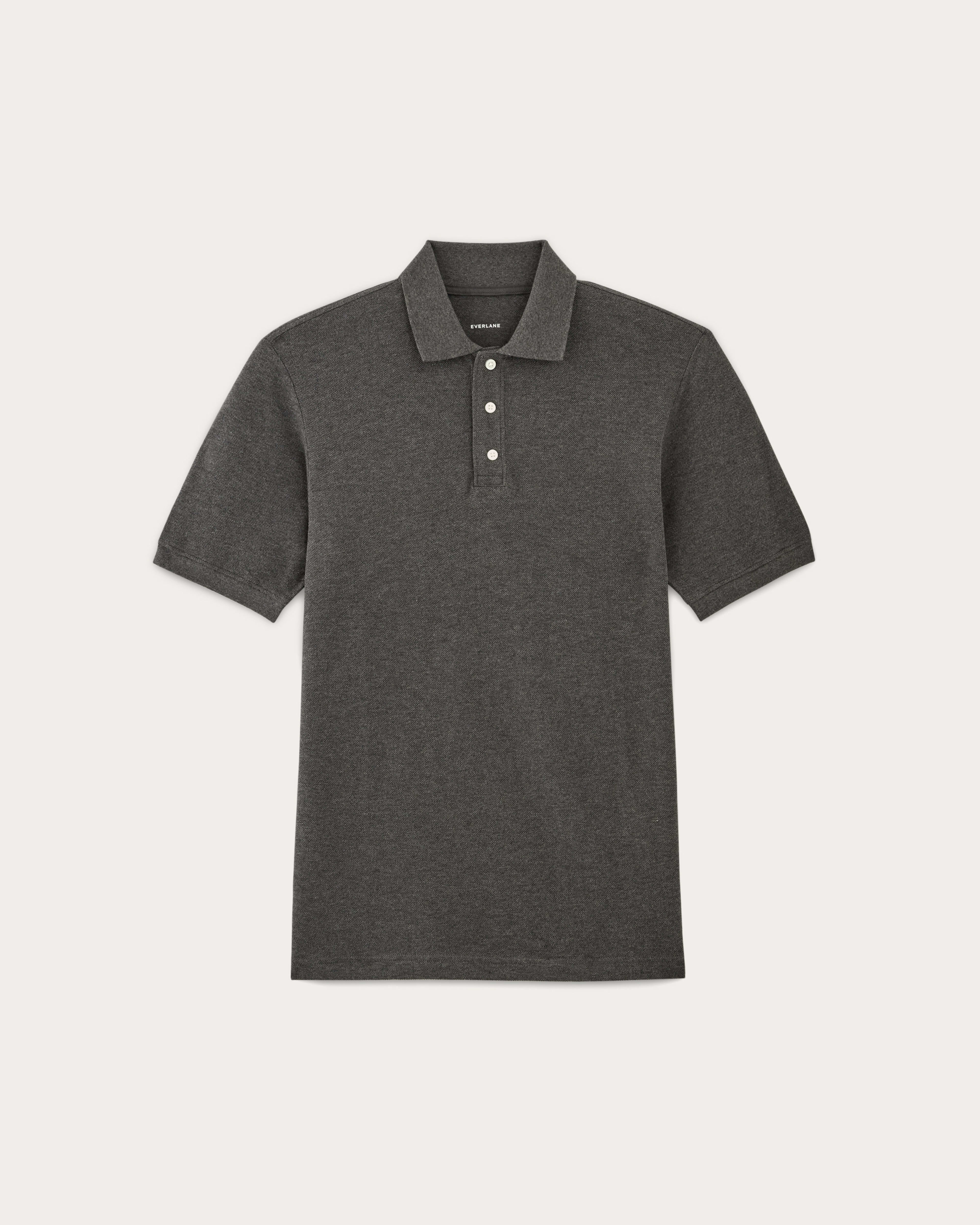 The Pique Polo | Heathered Graphite – Everlane
