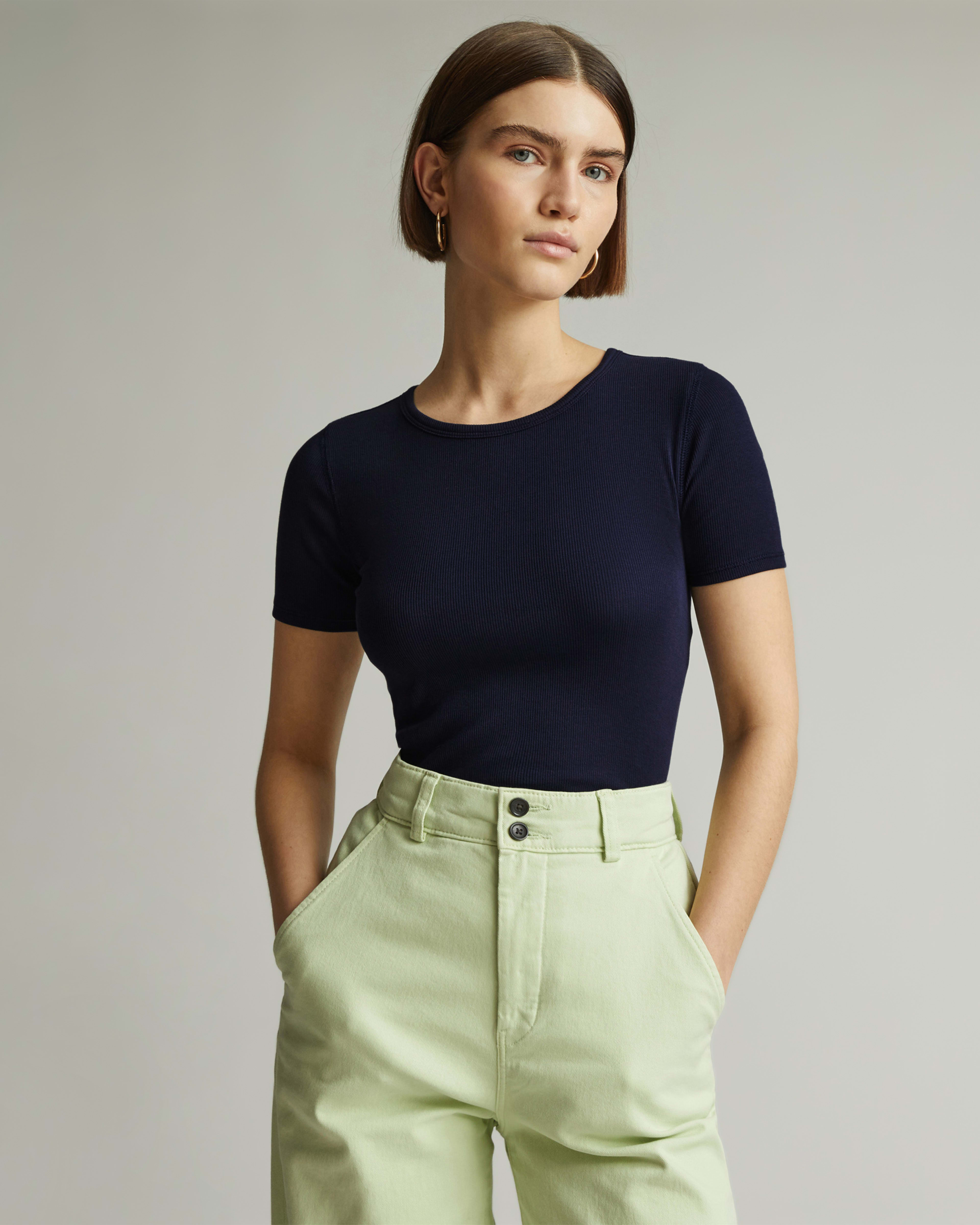 The Luxe Rib Crew | Navy – Everlane