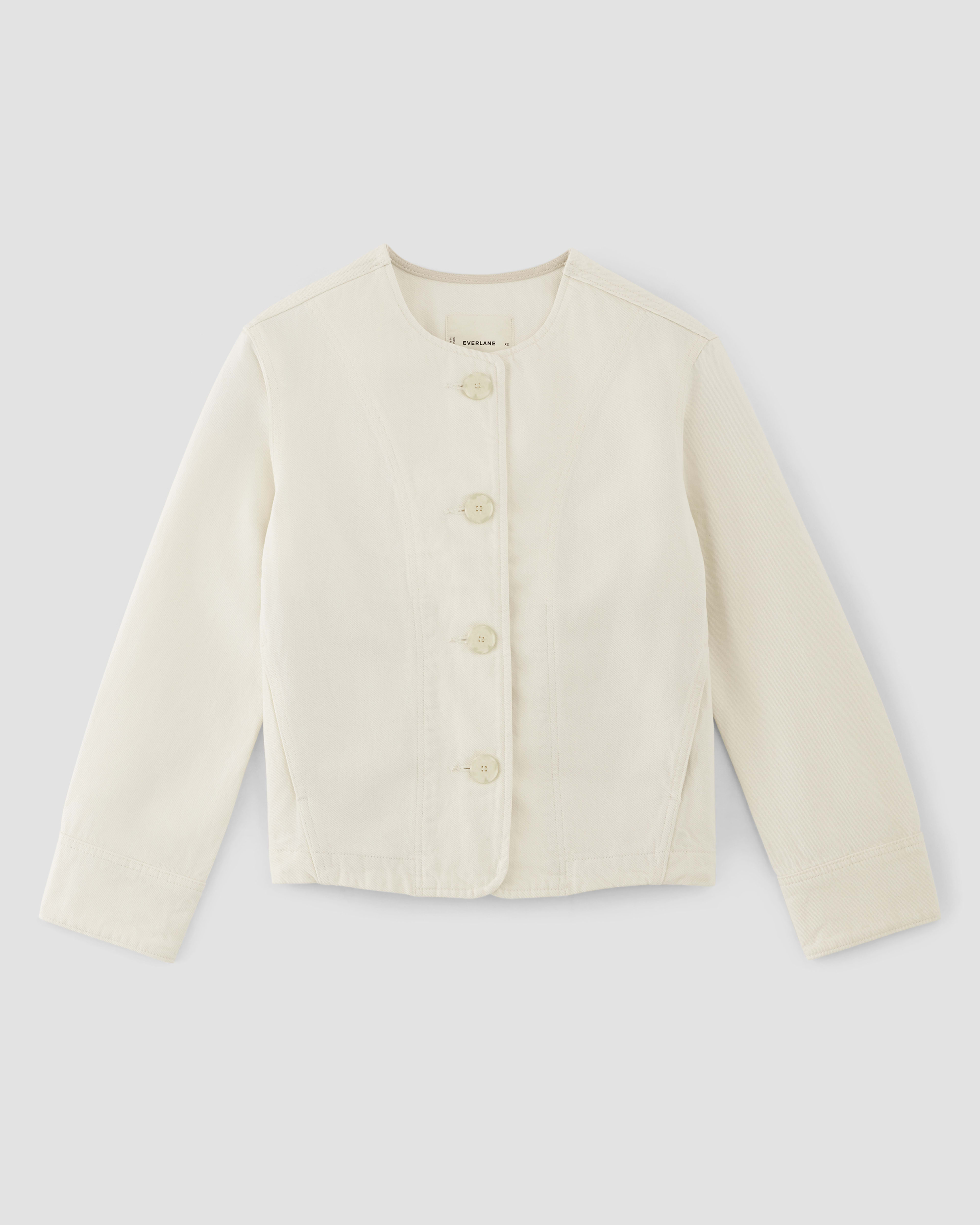 The Denim Barrel Jacket | Calico Ecru – Everlane