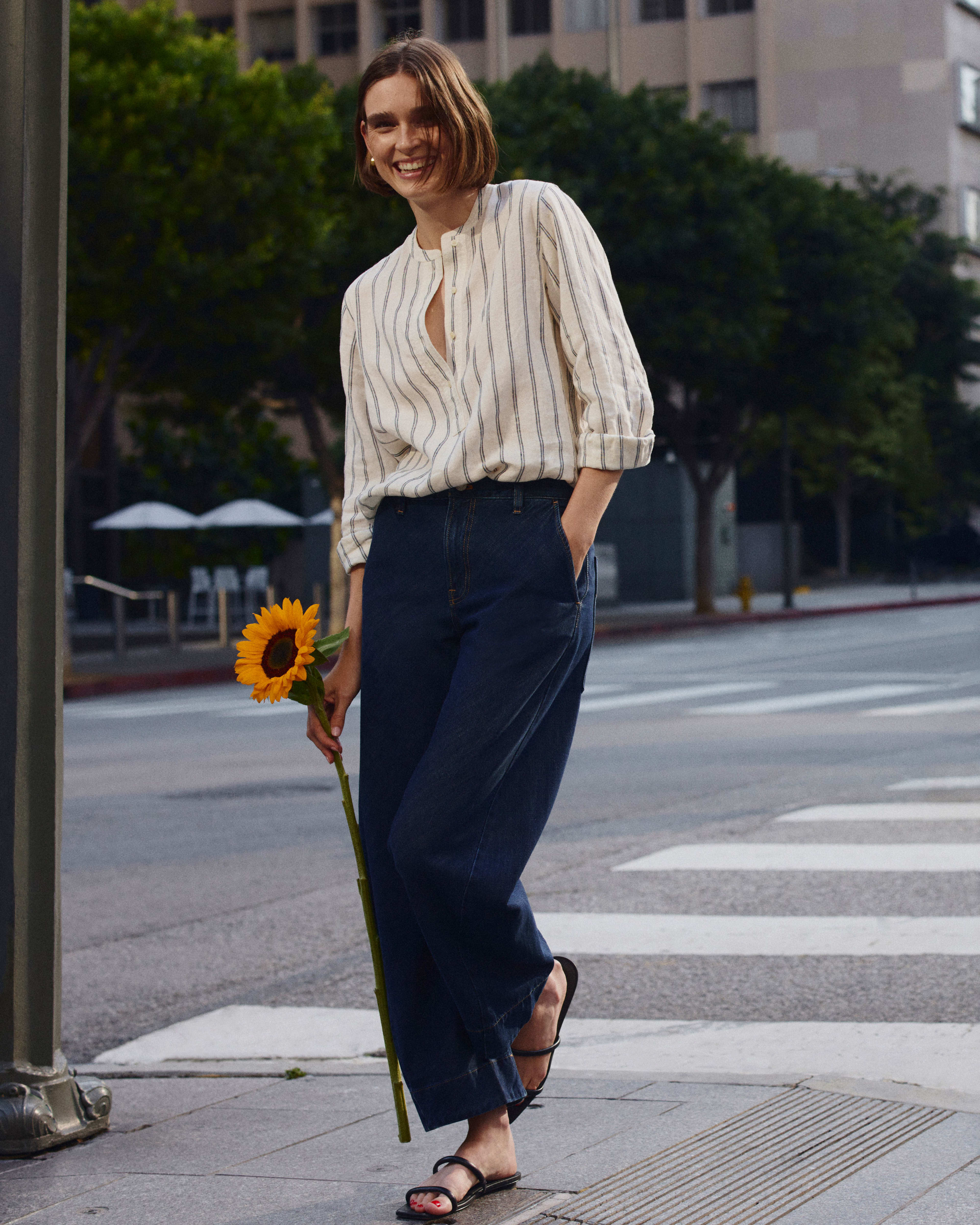 The Summer Barrel Jean Deep Sea Wash – Everlane