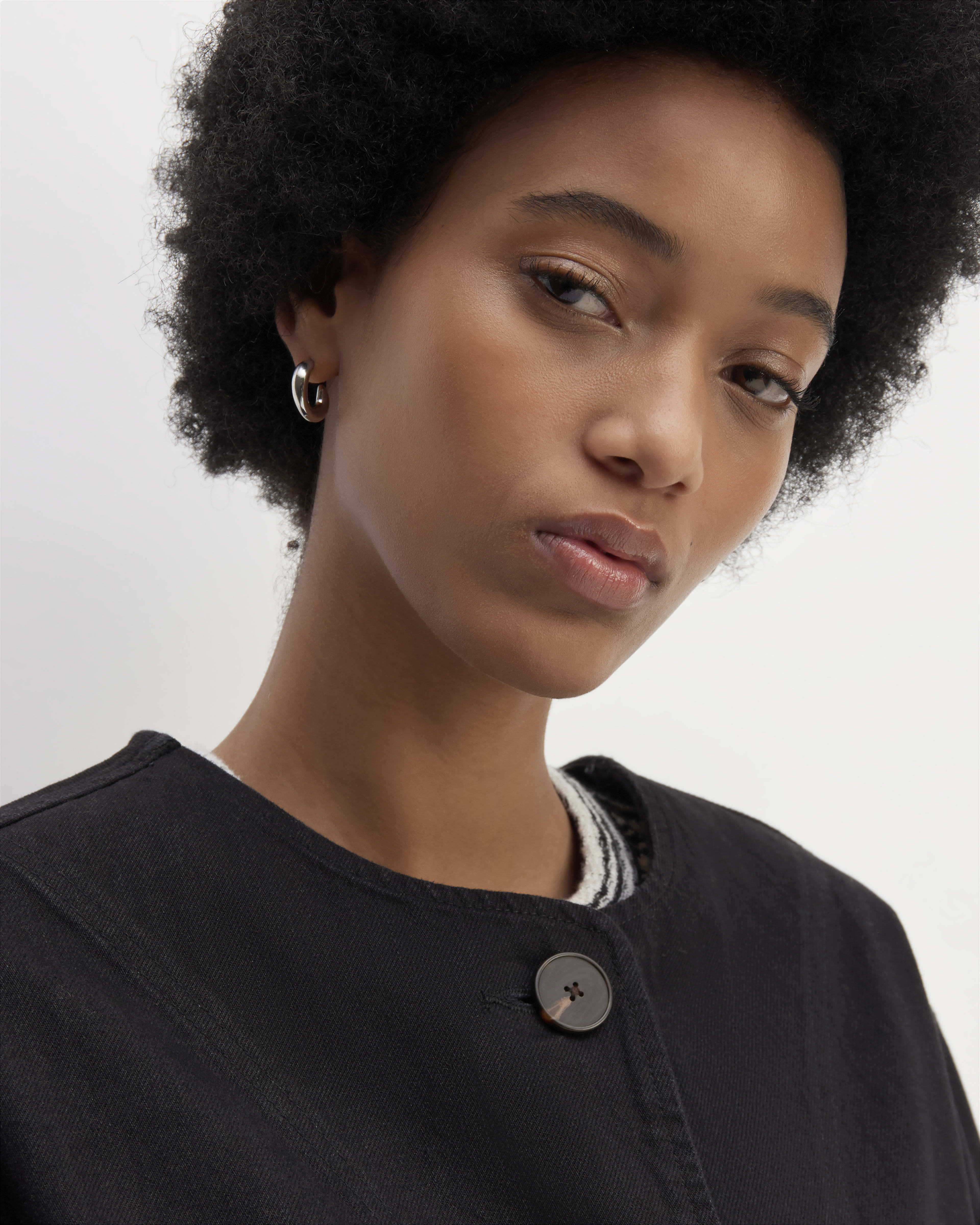 The Denim Barrel Jacket | Black – Everlane