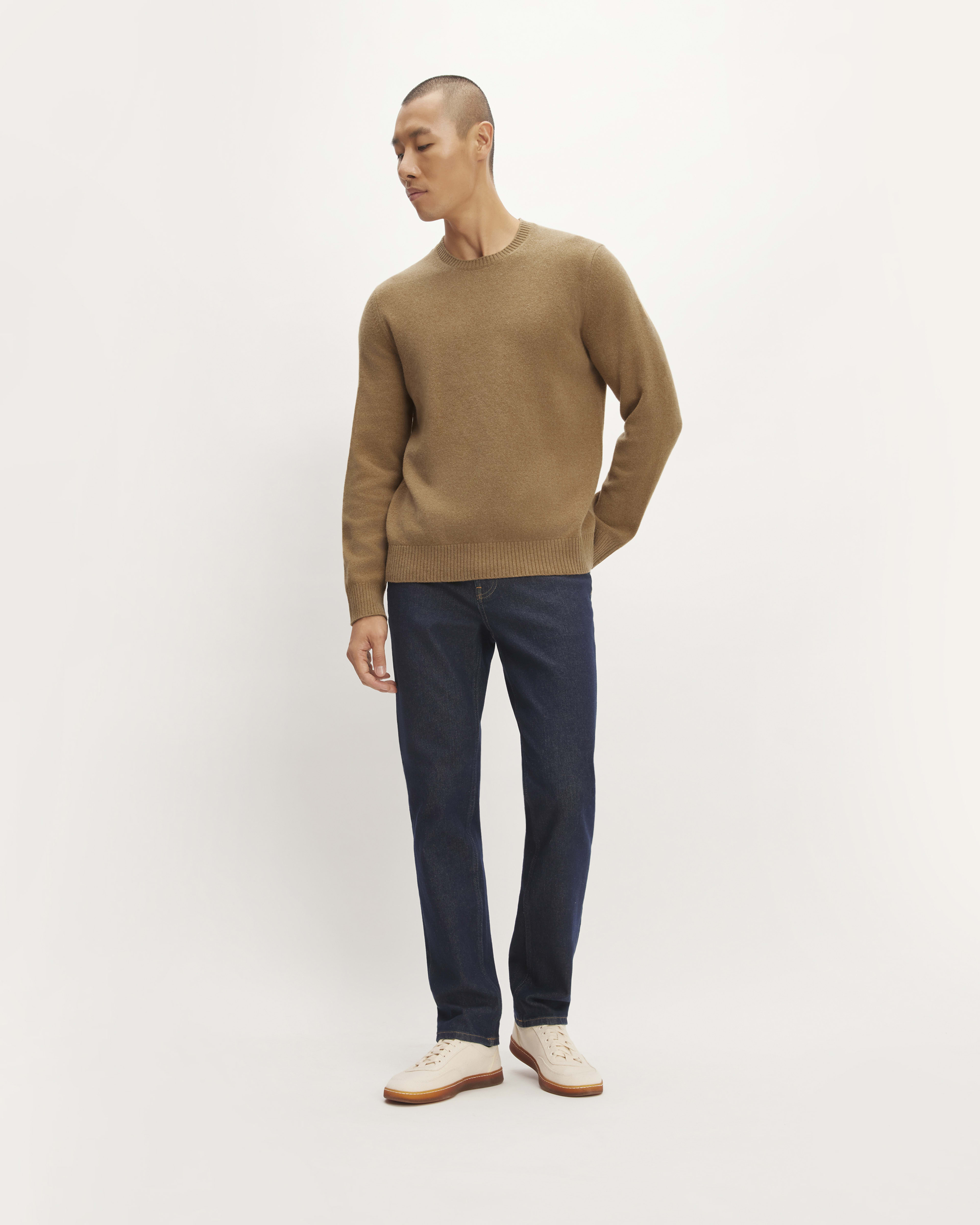 The Premium Merino Crew Neck Sweater | Deep Camel – Everlane