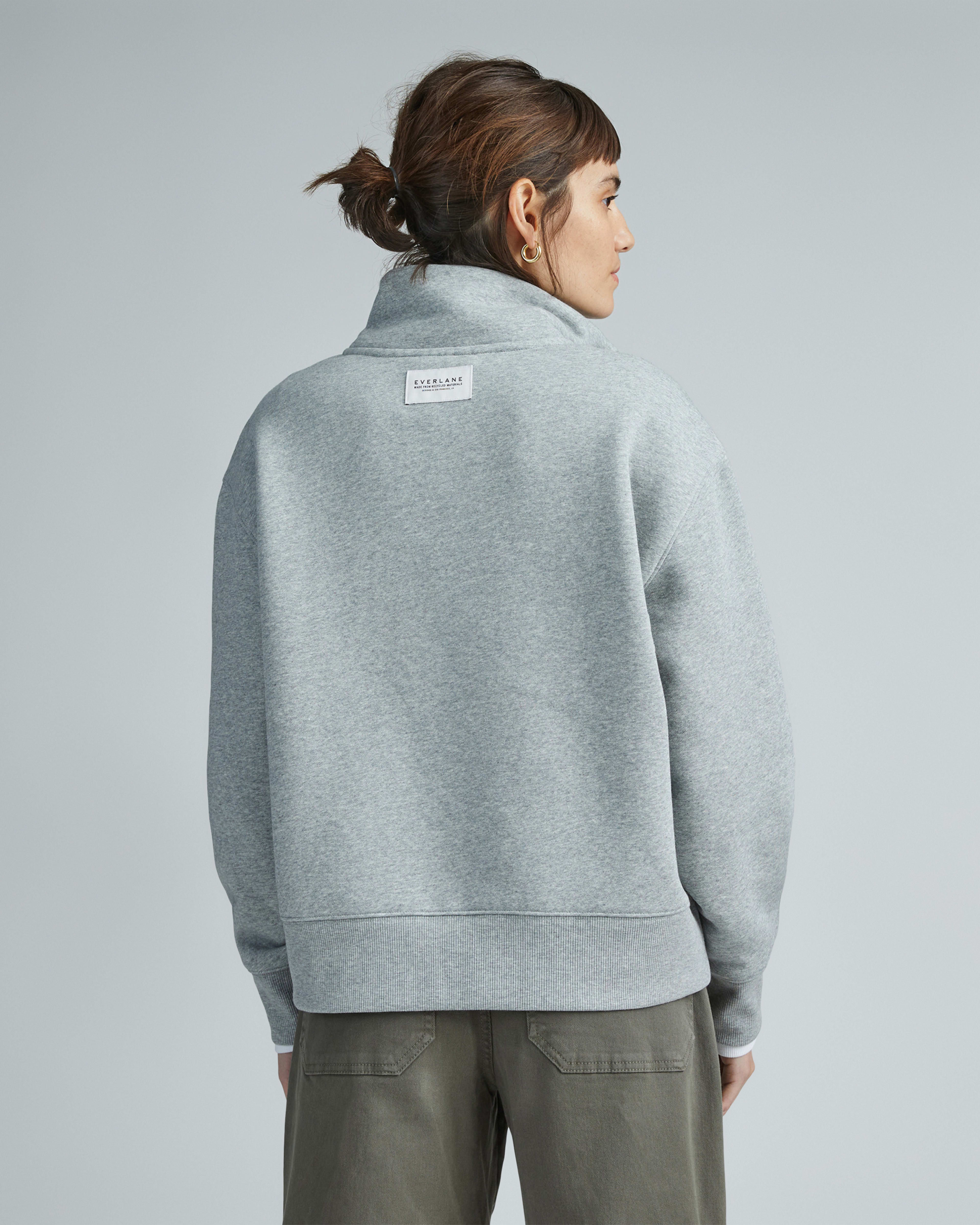 The ReTrack Half-Zip Sweatshirt | Heather Grey – Everlane