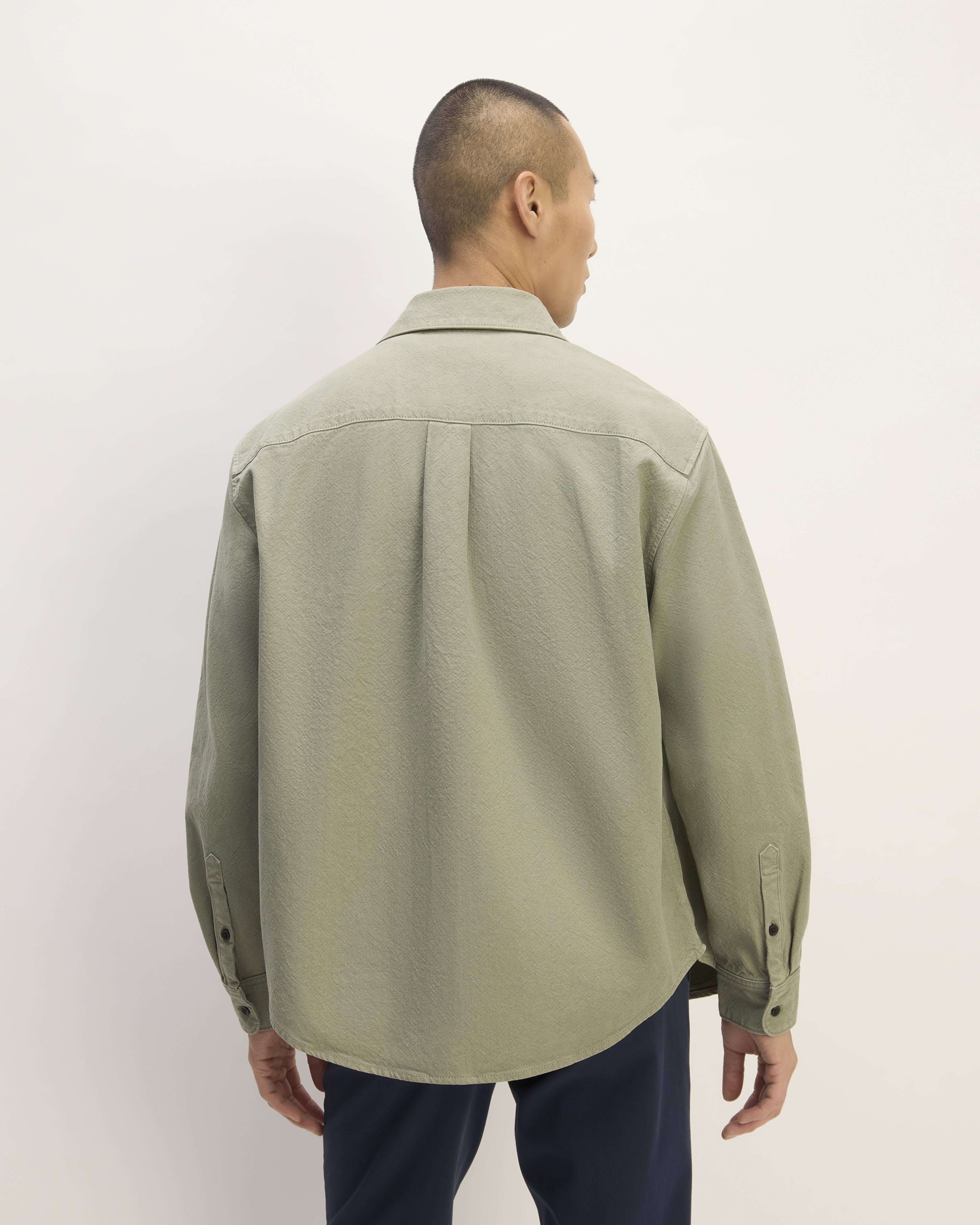 The Canvas Organic Cotton Overshirt | Sage Green – Everlane