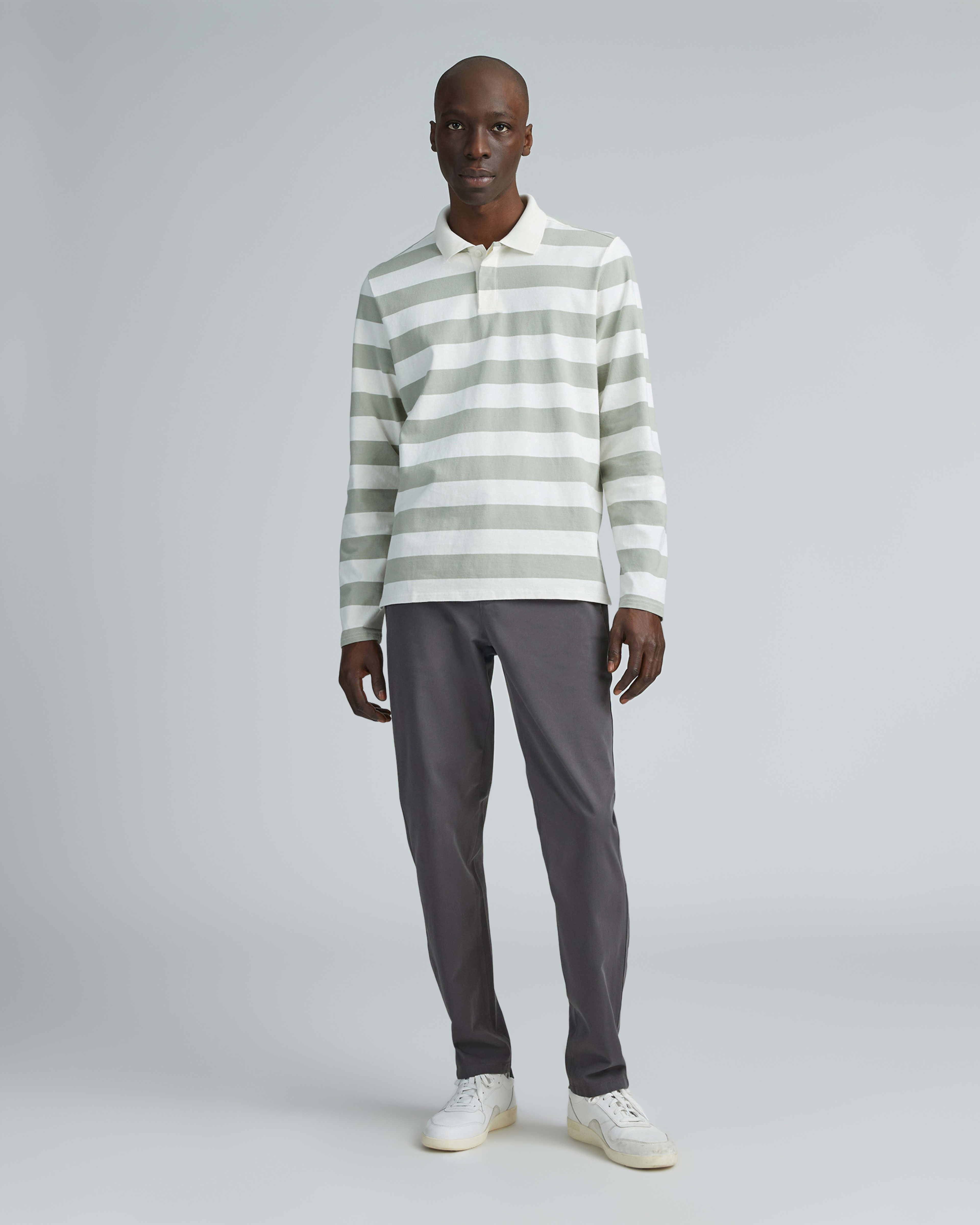 The Premium-Weight Rugby Shirt Seagrass / Canvas Tan – Everlane