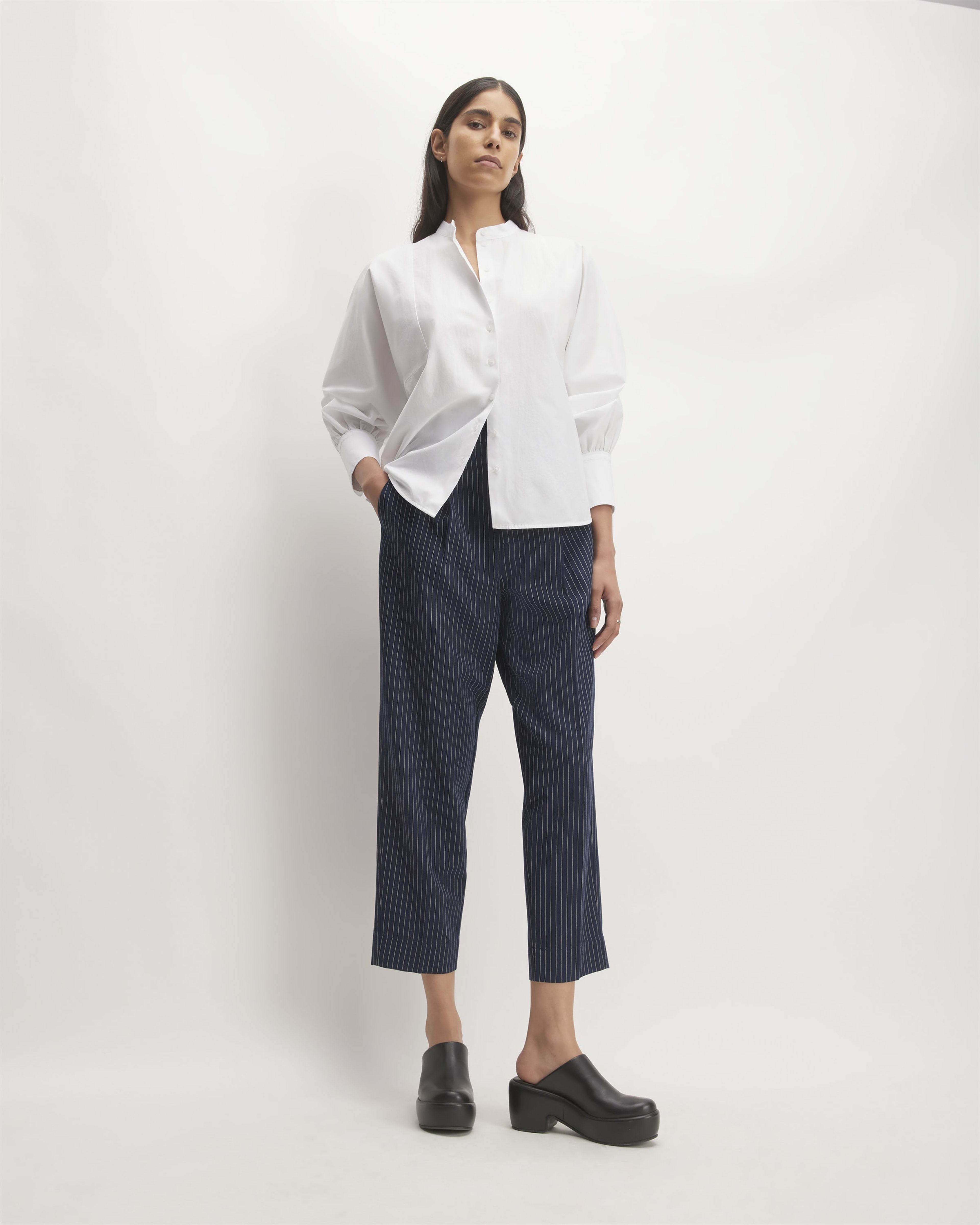 The Oversized Raglan Shirt White – Everlane