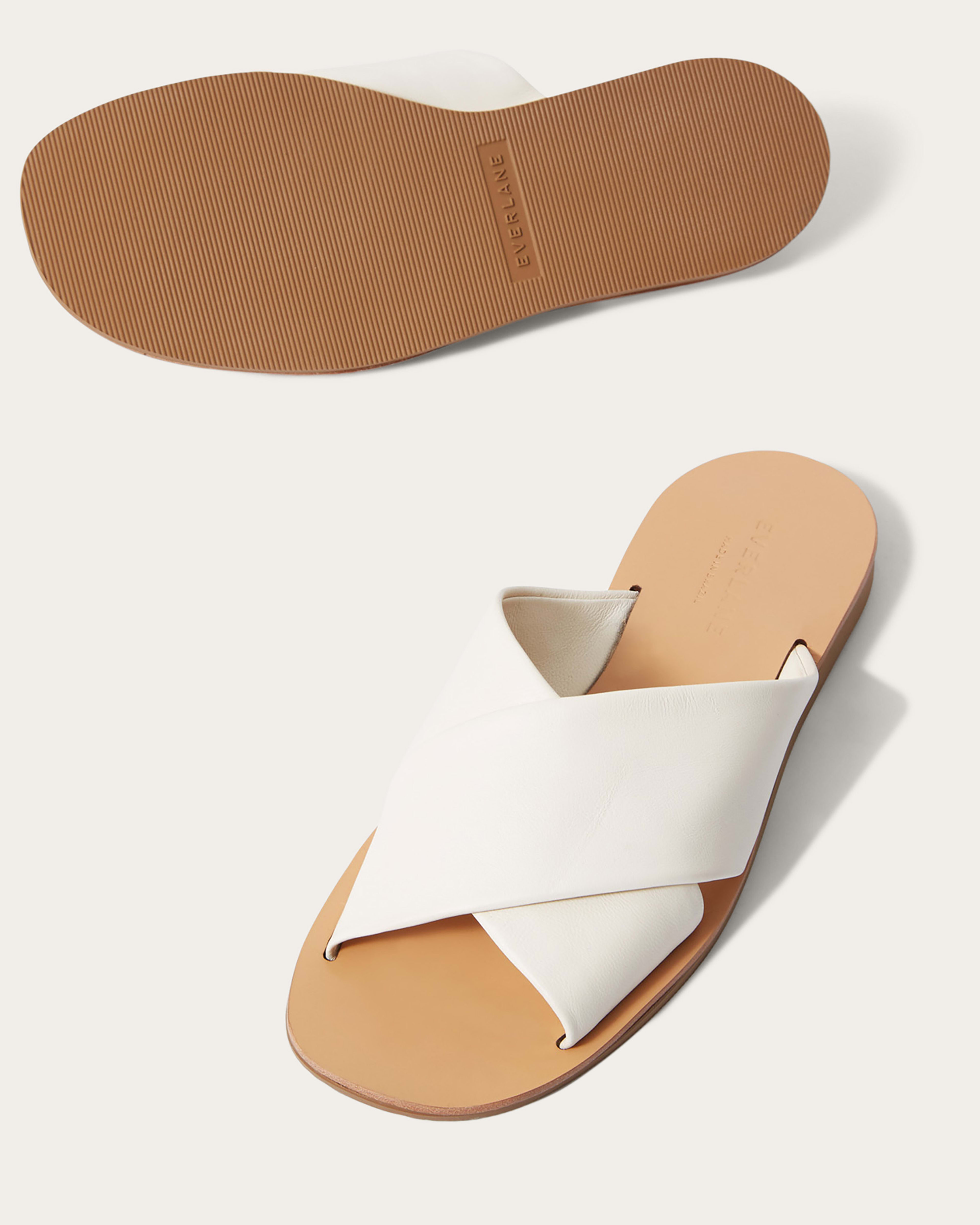 The Day Crossover Sandal | Cream – Everlane