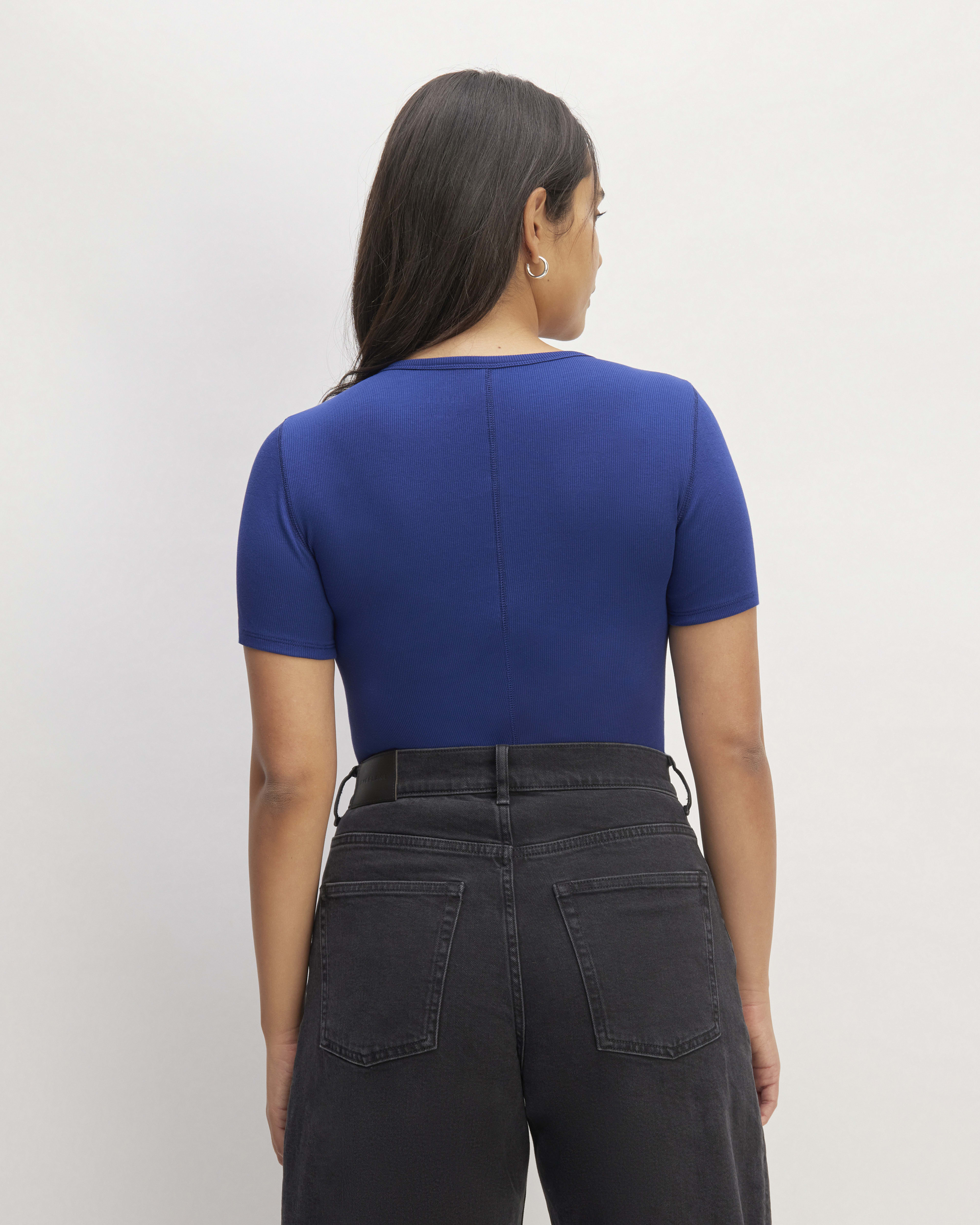 The Luxe Rib Crew | Bellwether Blue – Everlane