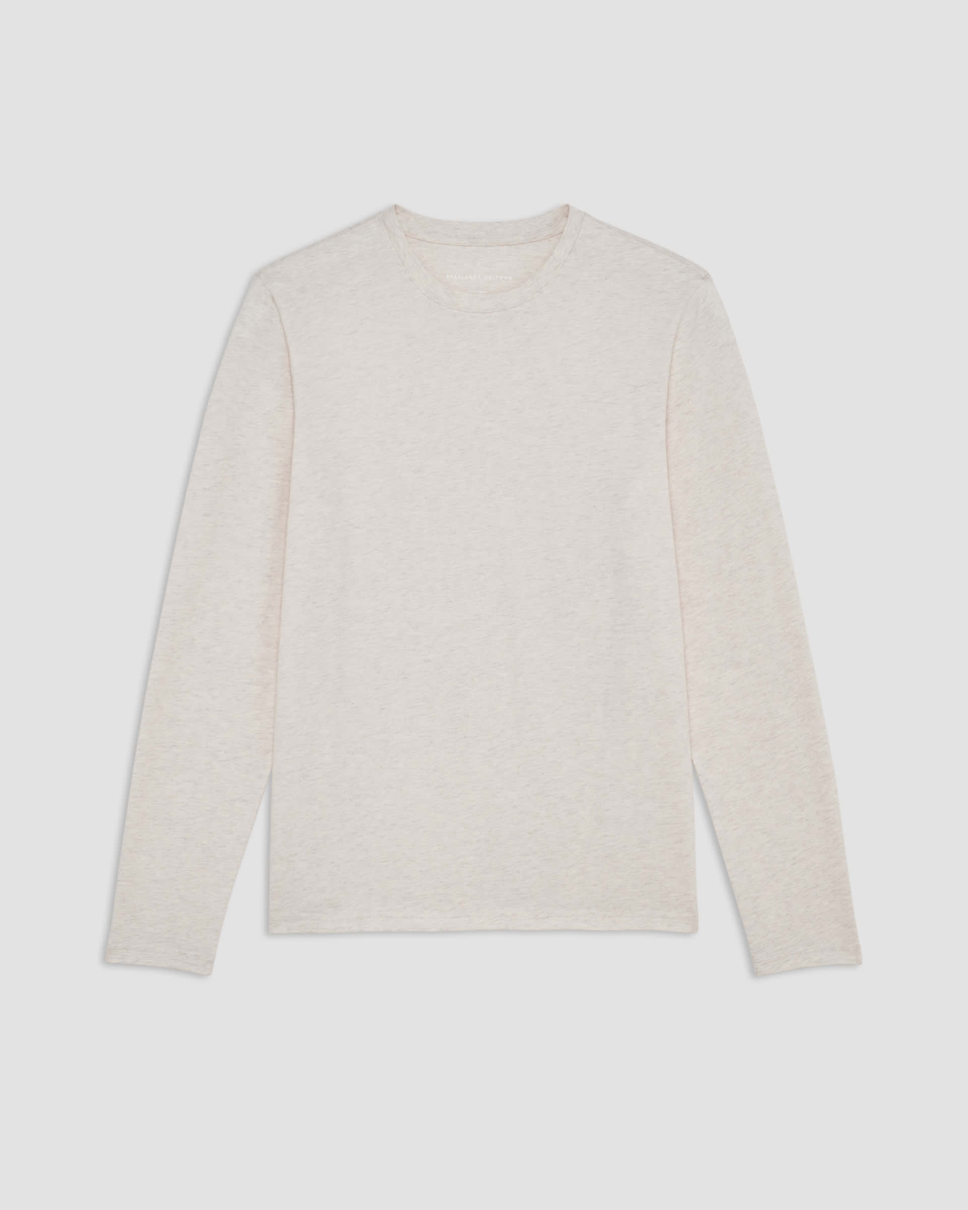 The Essential Organic Long-Sleeve Tee | Heathered Oat – Everlane