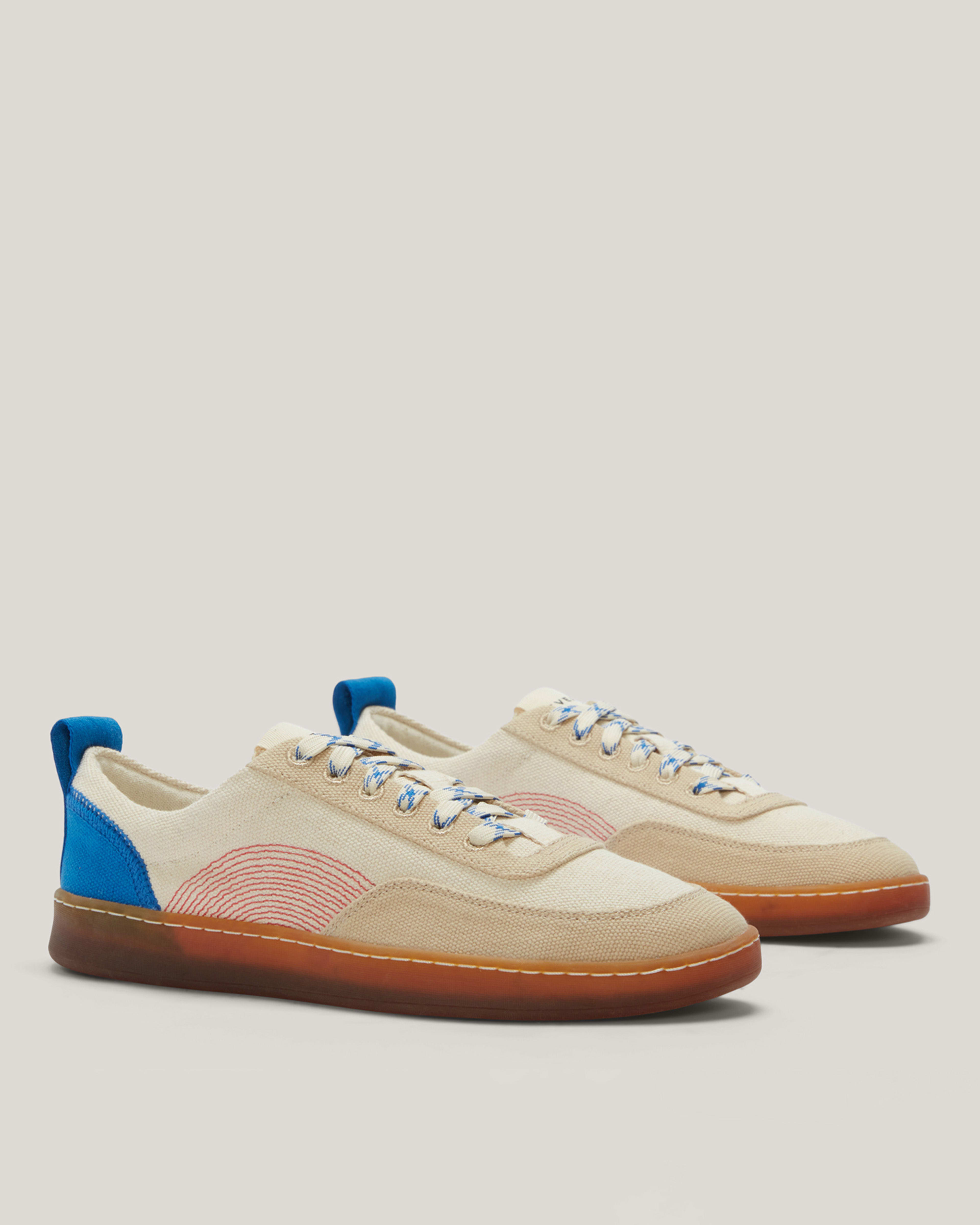 The Tread-Bare Sneaker Canvas / Lapis Blue / Classic Red – Everlane