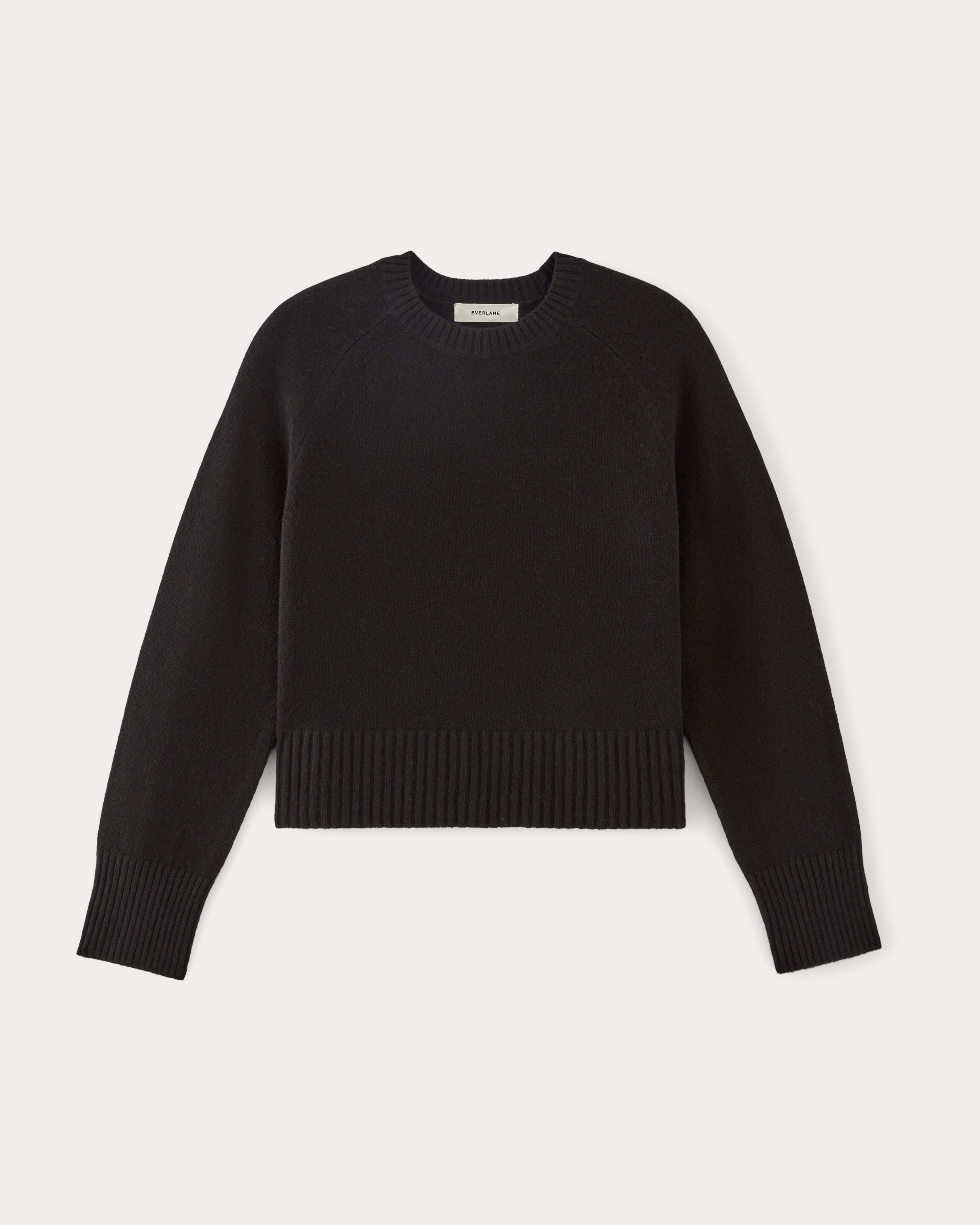 The Boxy Crew in Cashmere | Black – Everlane