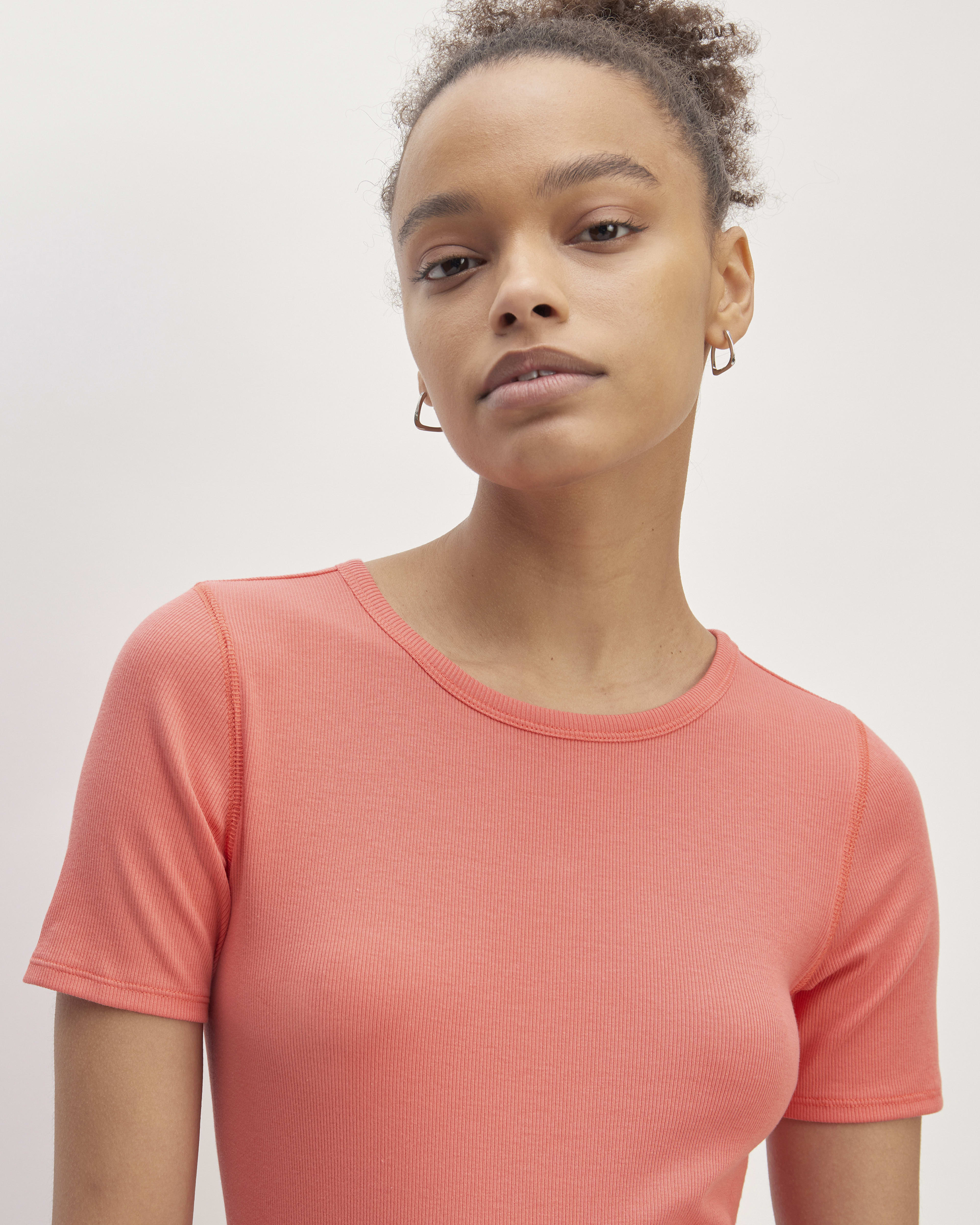 The Luxe Rib Crew | Coral – Everlane