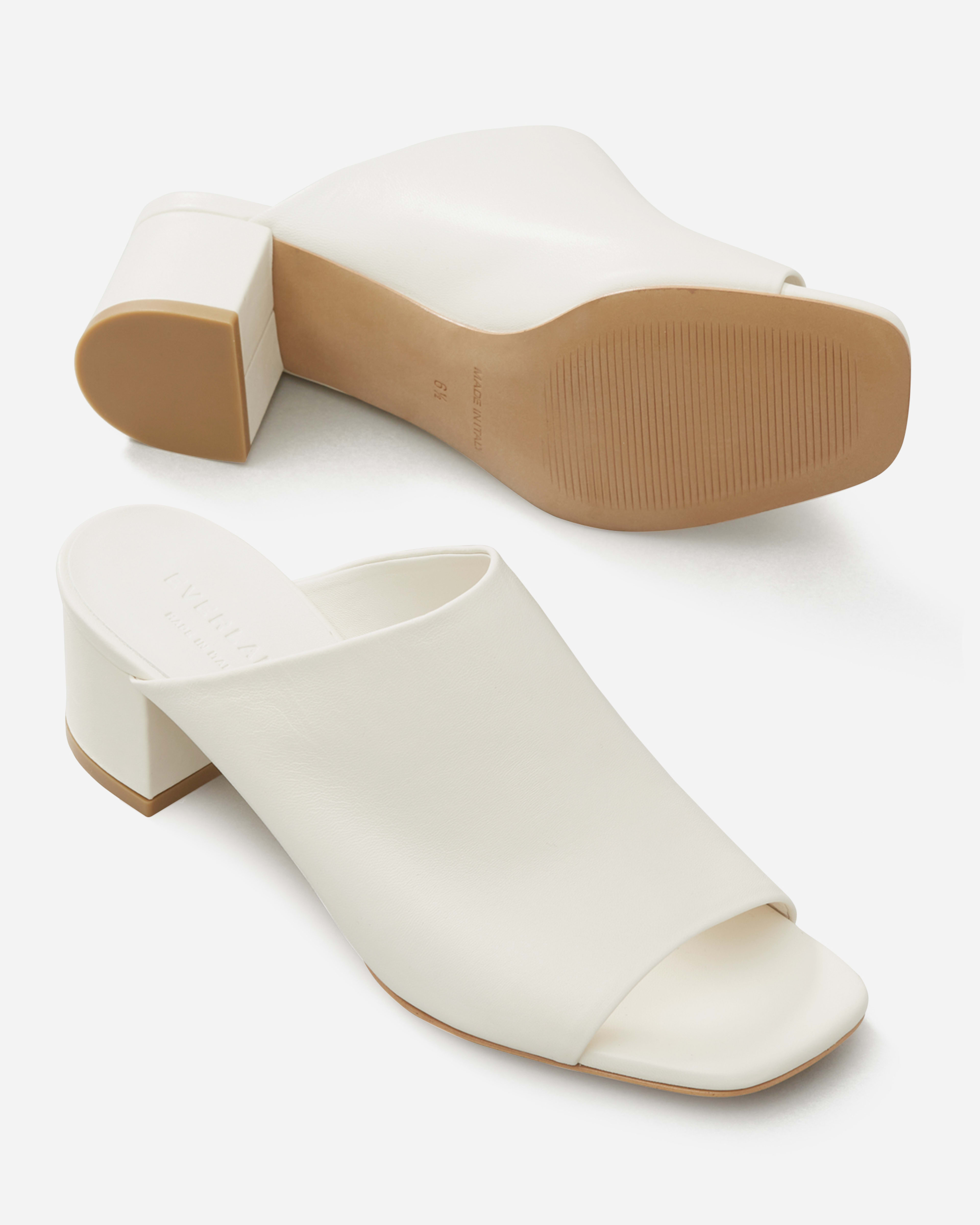 The Leather Mule Sandal Bone – Everlane