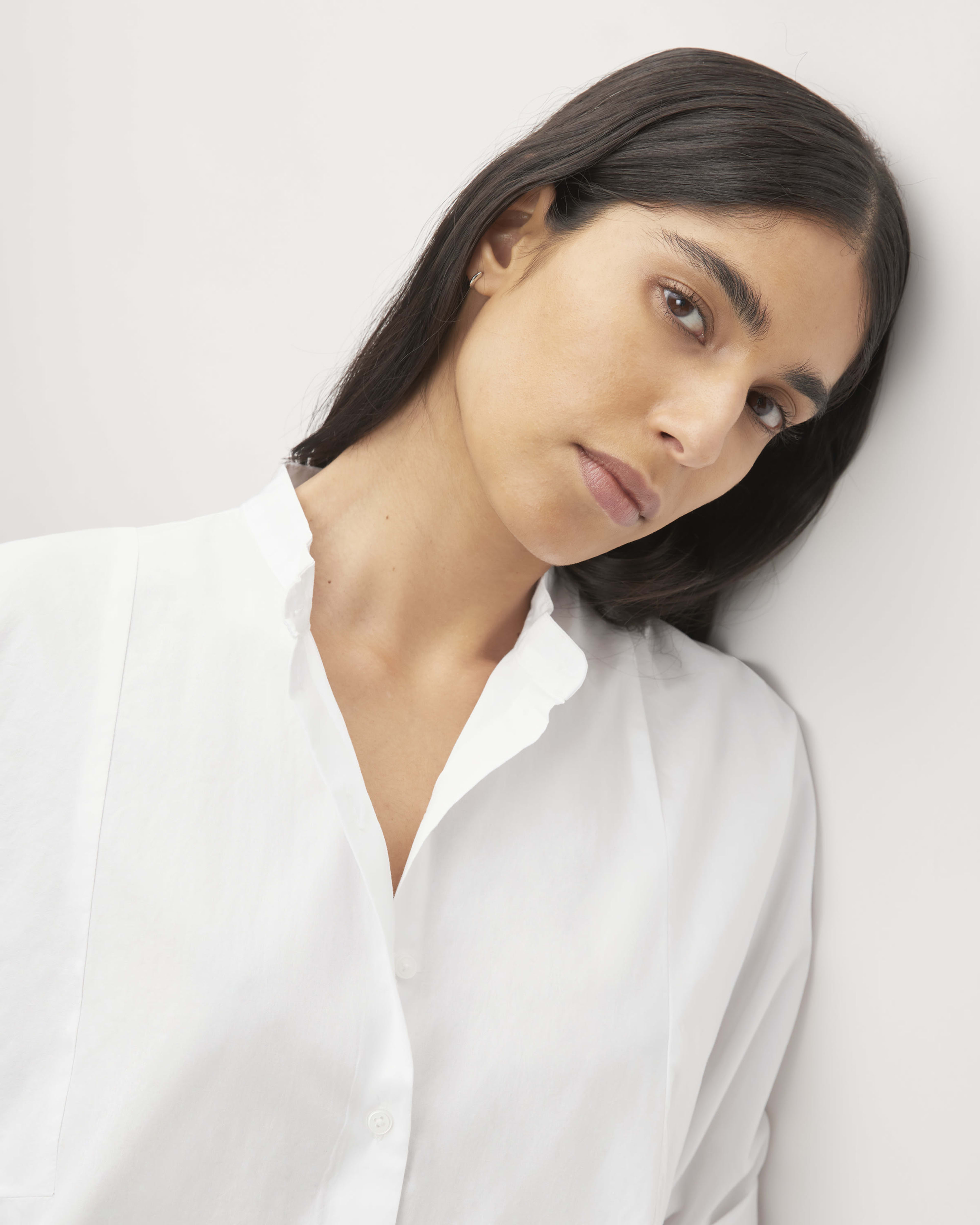 The Oversized Raglan Shirt White – Everlane