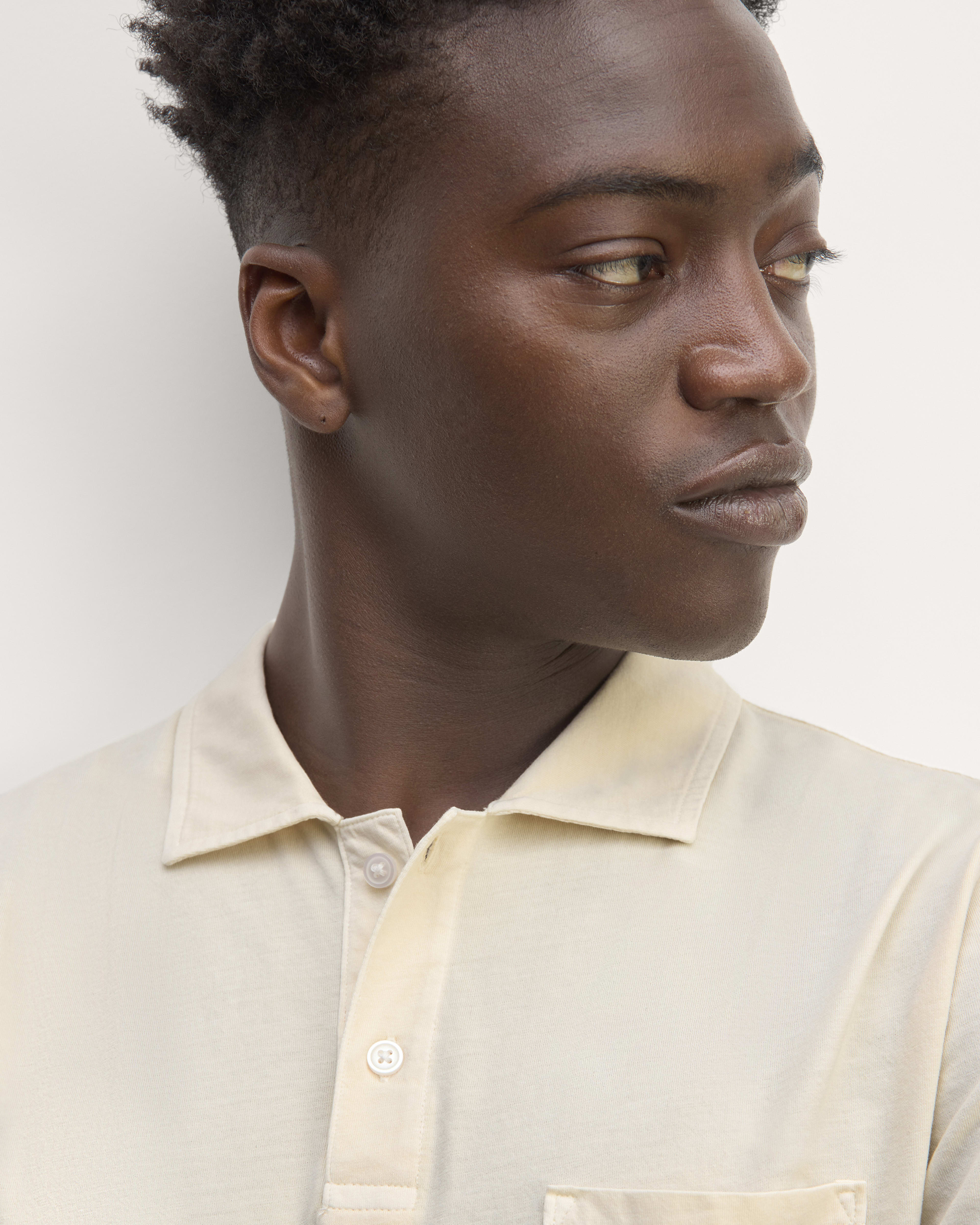 The Essential Organic Garment-Dyed Polo | Parchment – Everlane