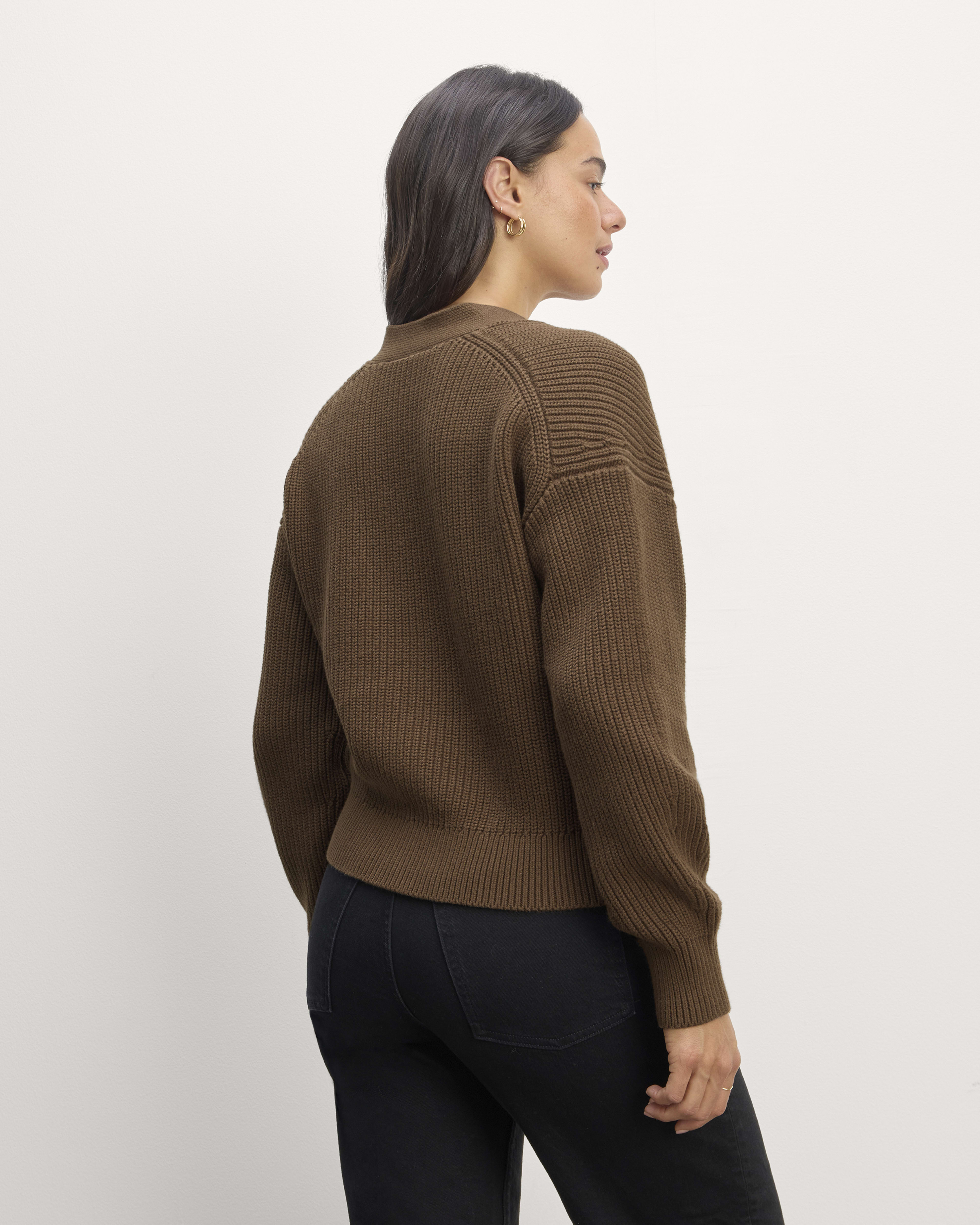 The Boxy Cardigan in Everyday Cotton | Cocoa – Everlane