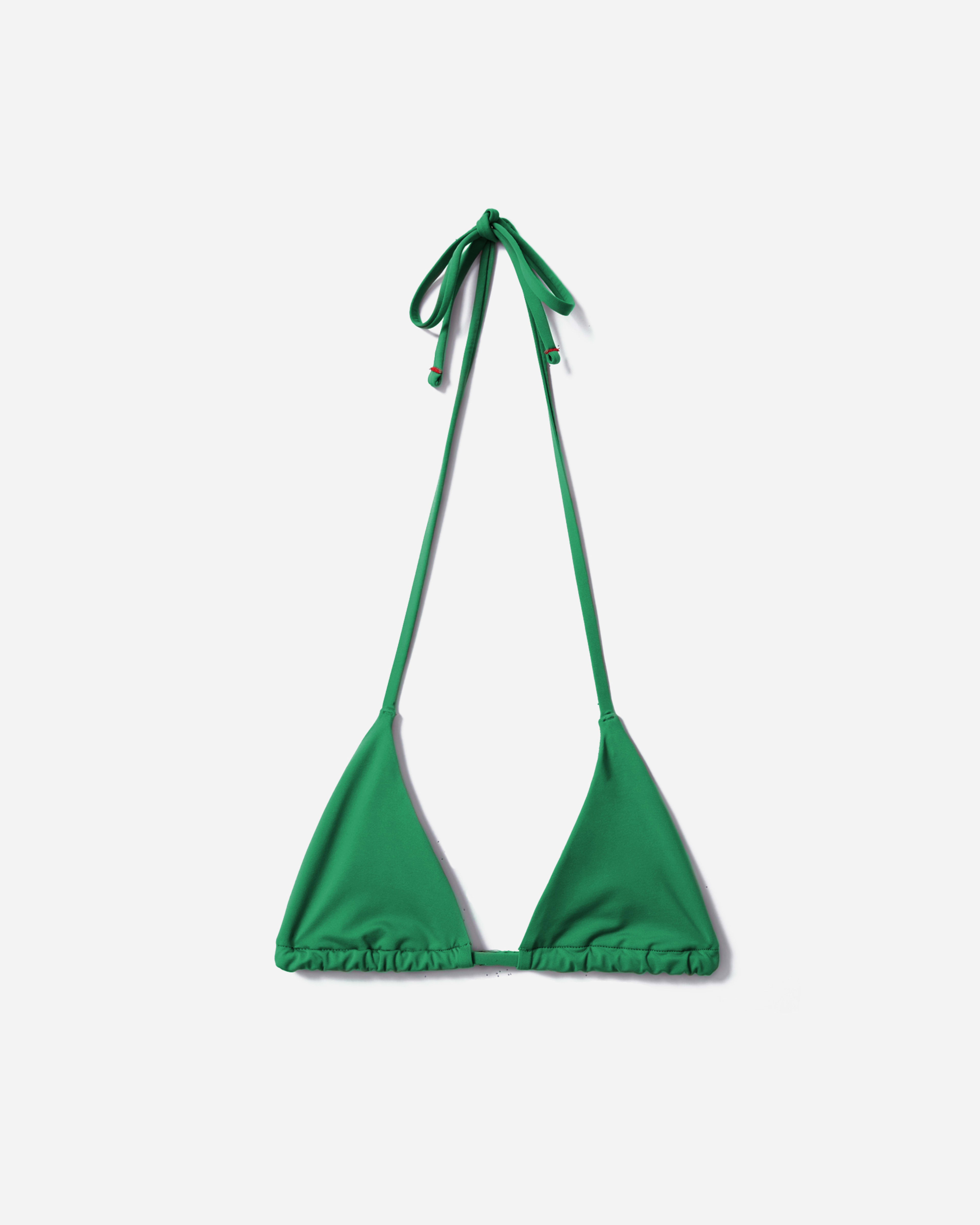 The String Bikini Top Emerald – Everlane
