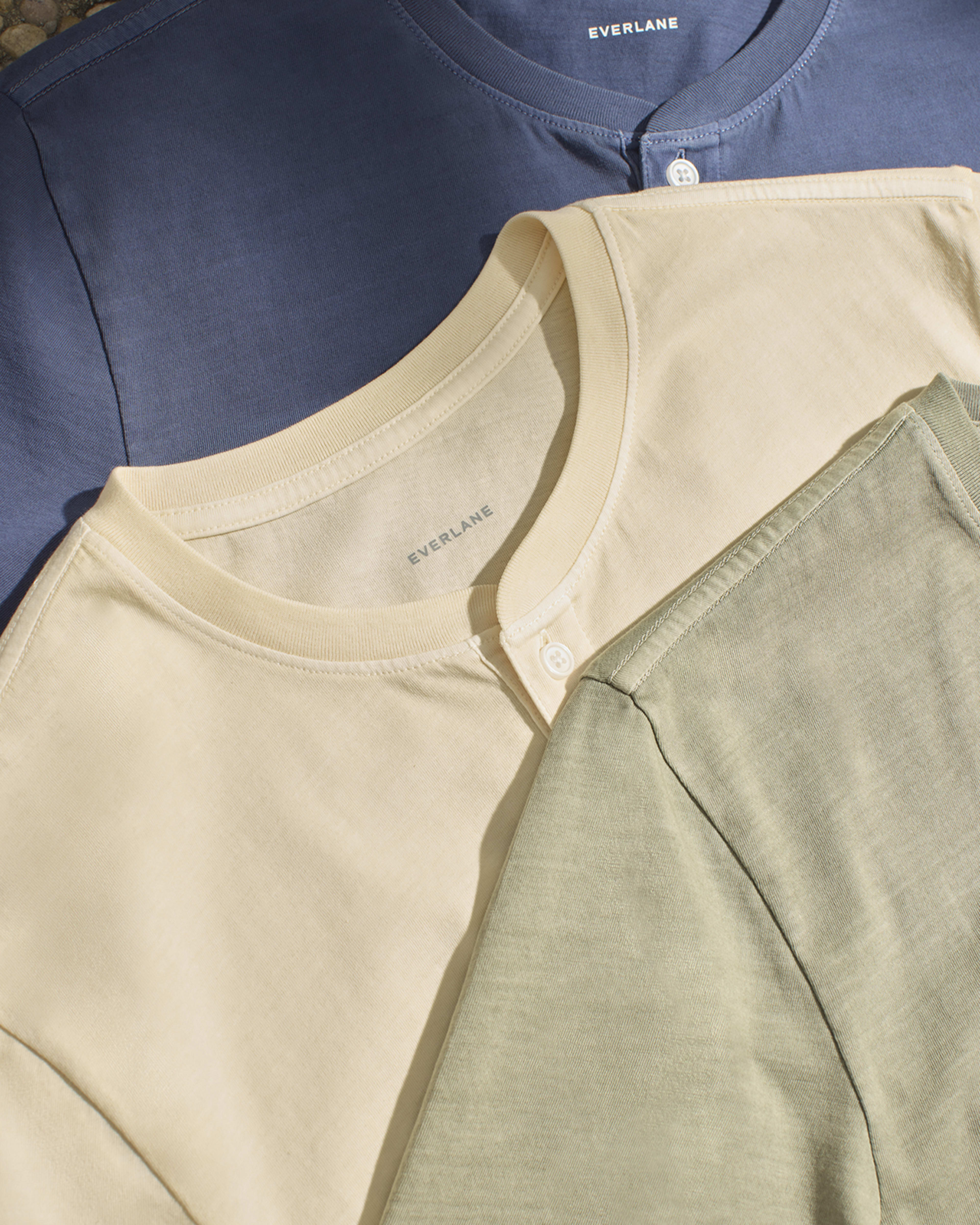 The Essential Organic Garment-Dyed Henley | Parchment – Everlane