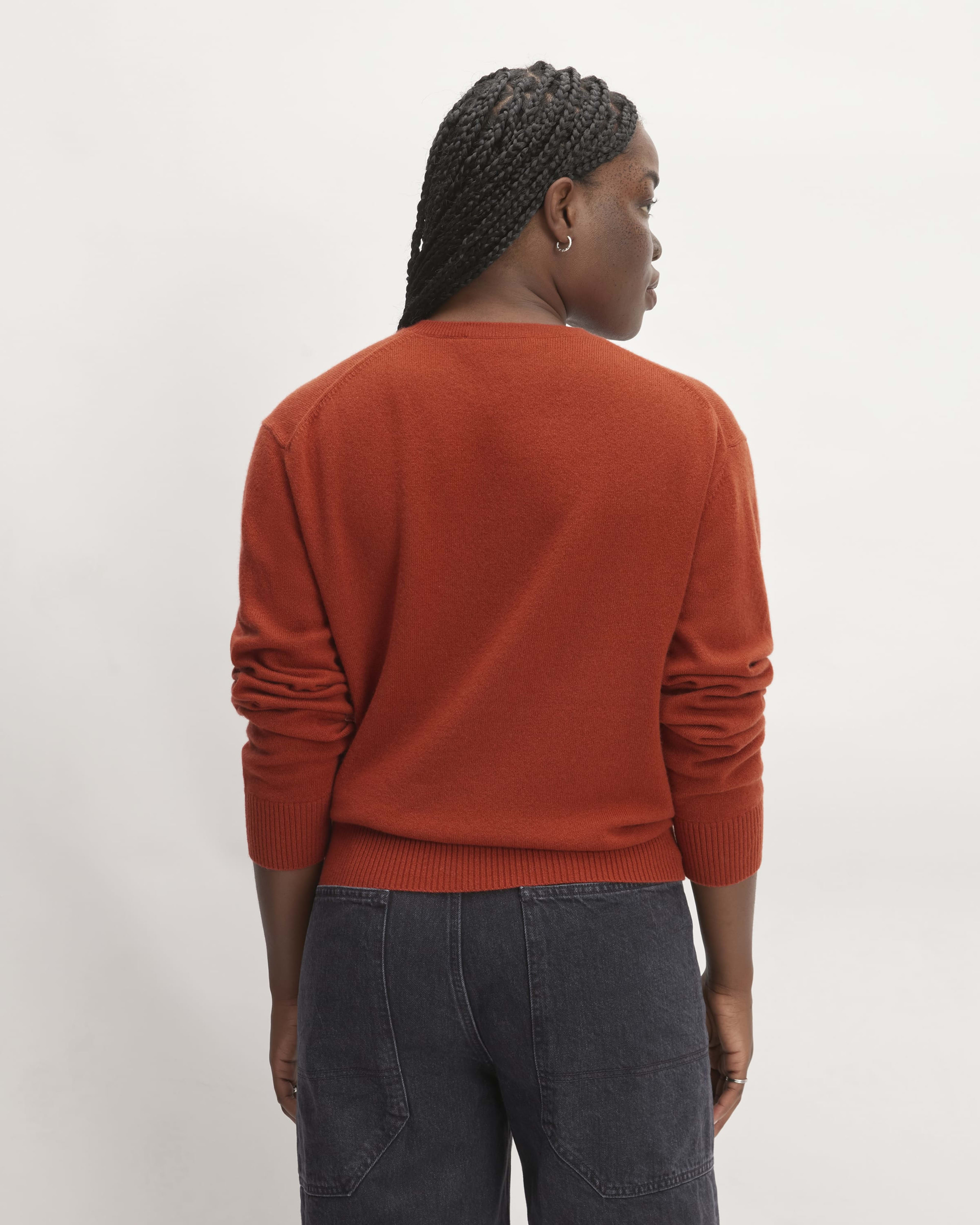 The Cashmere Classic Crew Sweater Rusted Red – Everlane