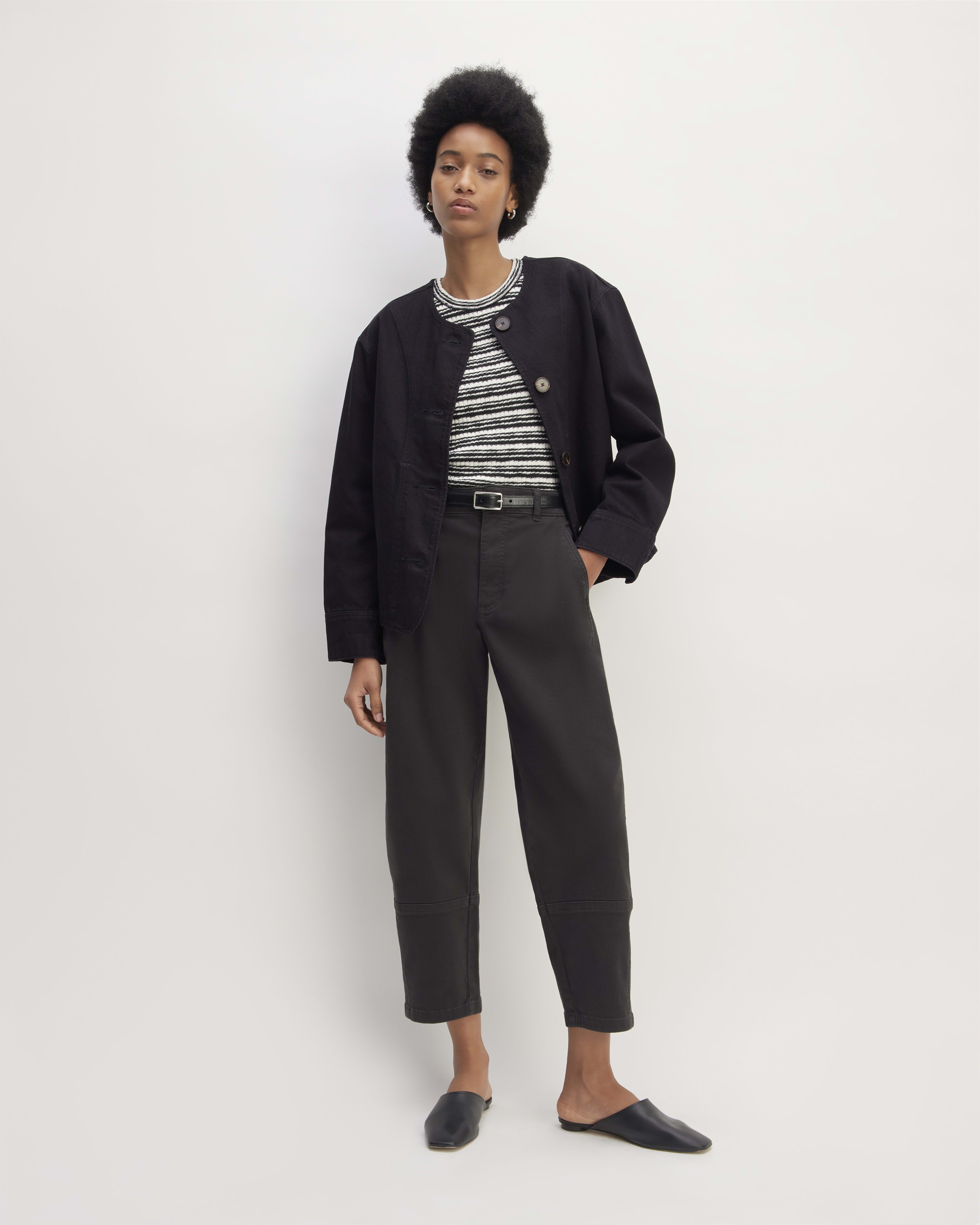 The Denim Barrel Jacket | Black – Everlane