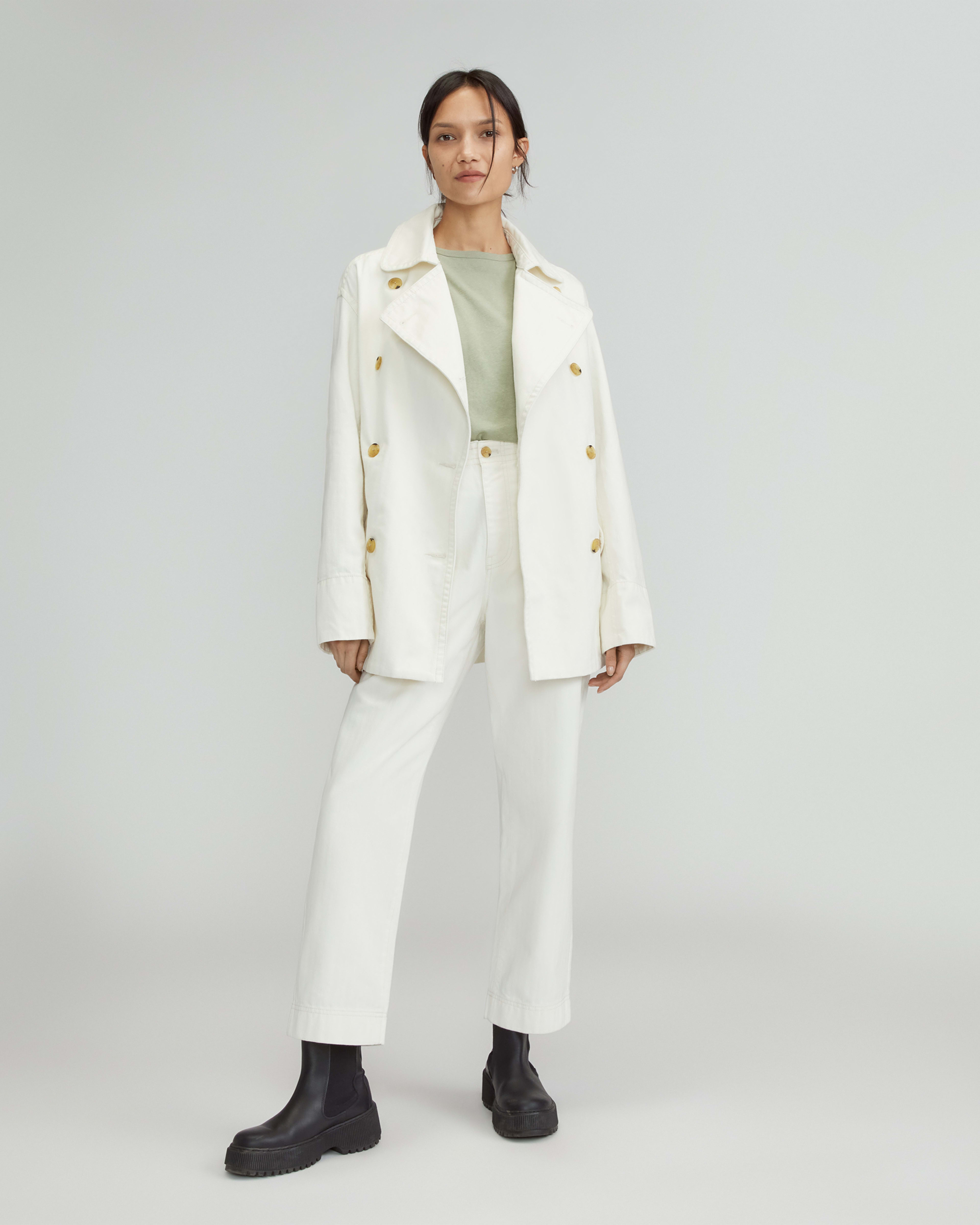 The Organic Cotton Herringbone Jacket | Bone – Everlane