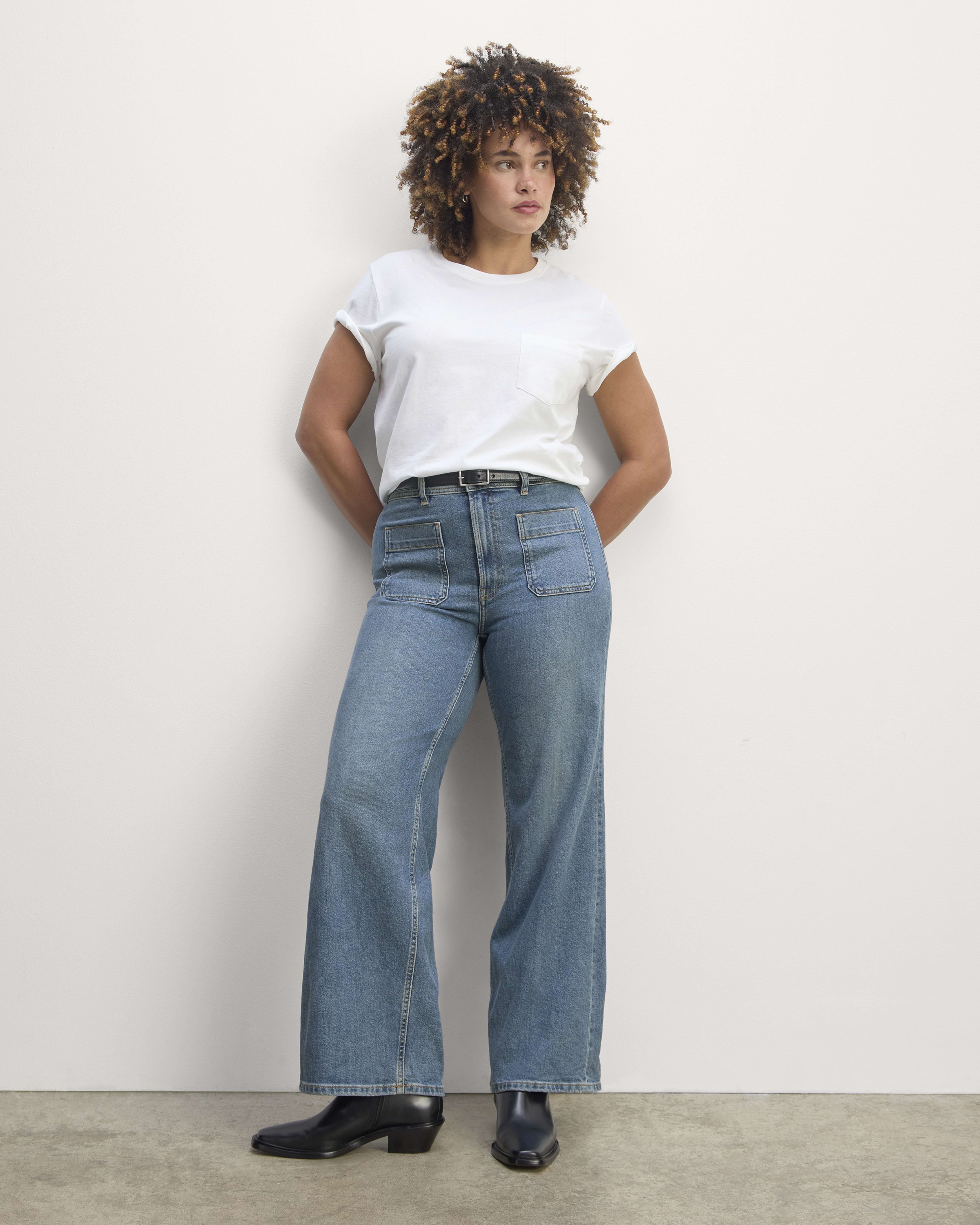 The '70s Wide Jean | Vintage Light Indigo – Everlane