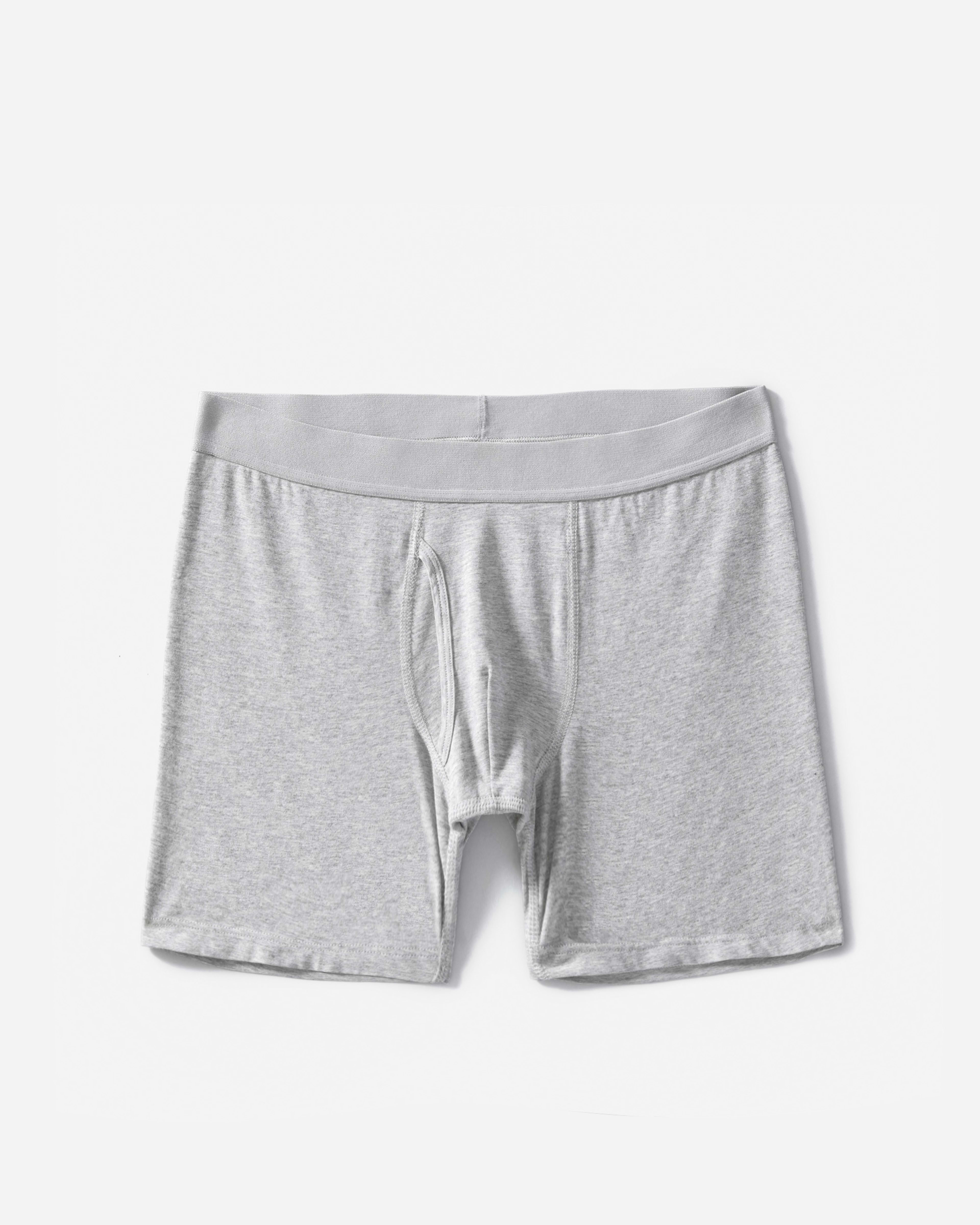 The Supima® Longer Boxer Brief | Uniform | Heathered Grey – Everlane